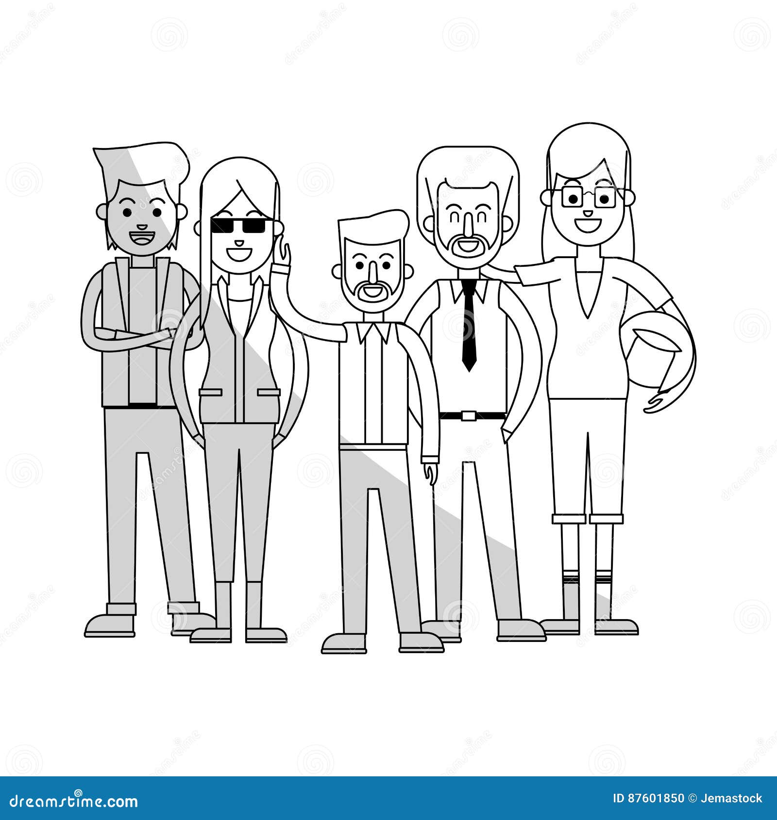 Young Adults People Icon Image Stock Vector - Illustration of symbol ...