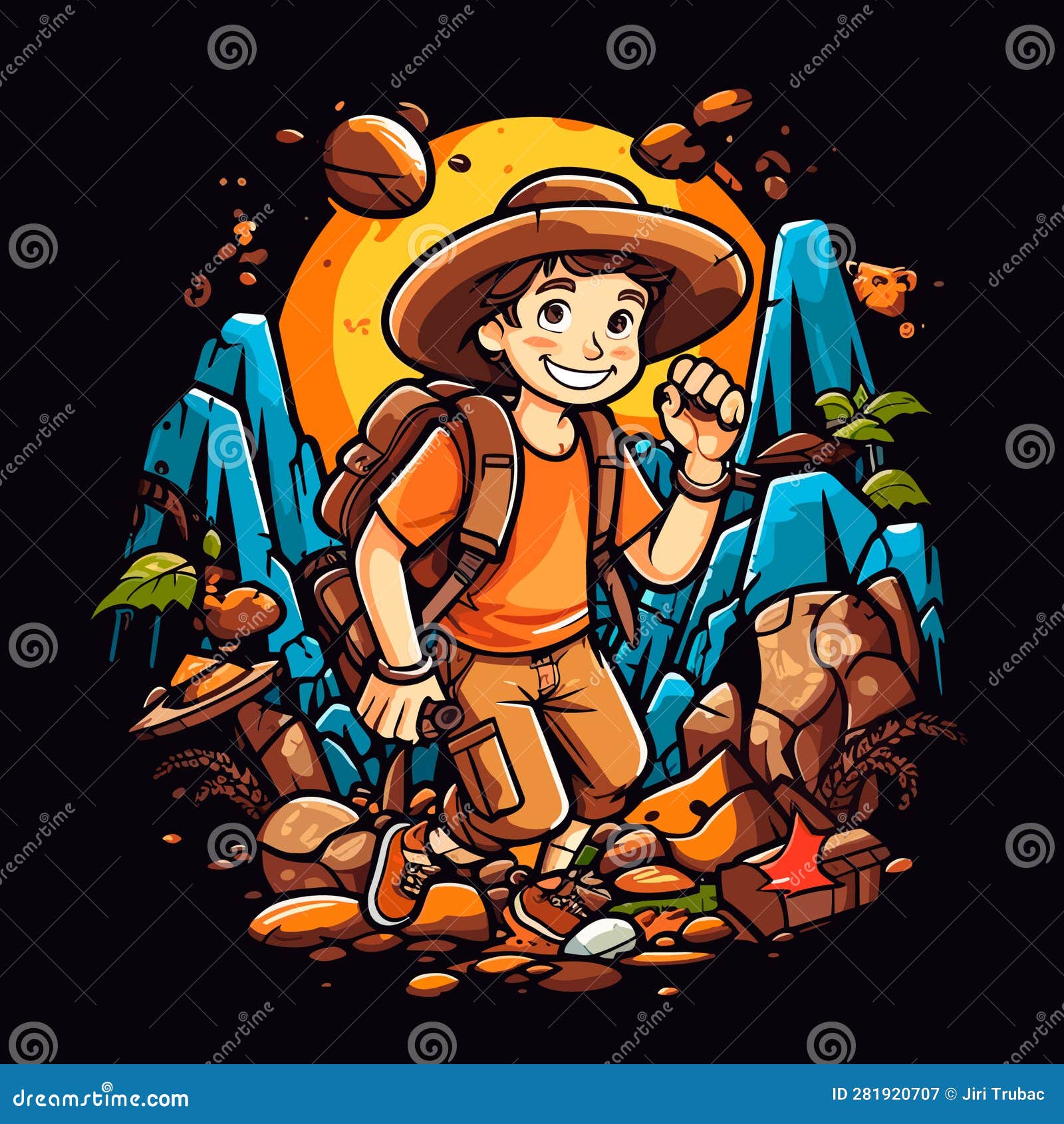 Young Adventurer Enters Mysterious Land, Confronted By Fearsome Monster ...