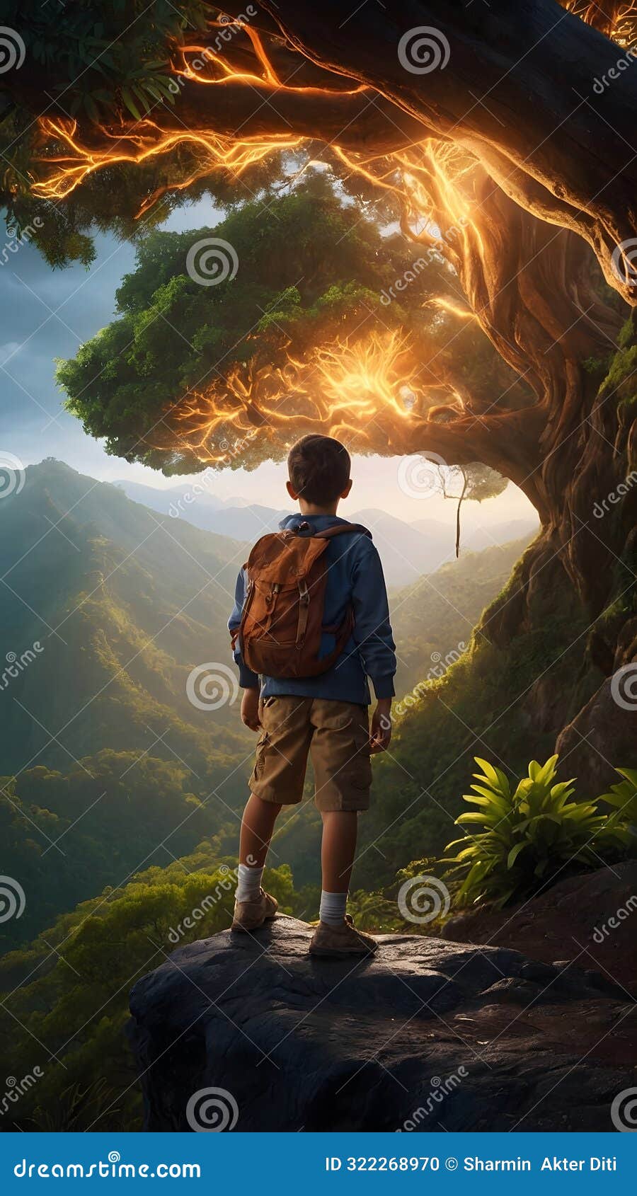 Looking Up A Sense Of Oppression A Huge Transparent Tree Huge ...