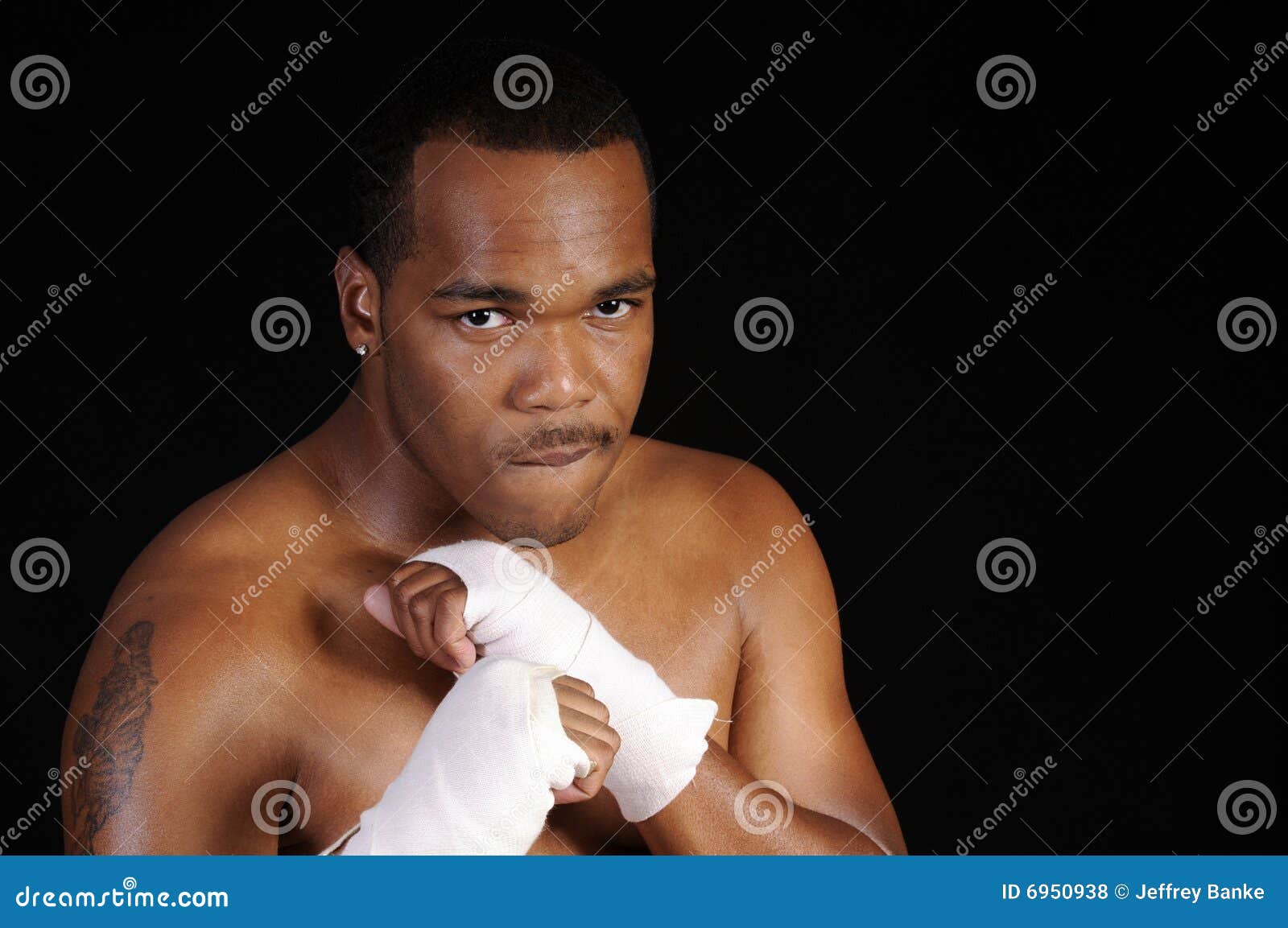 Young African American Boxer Stock Photo - Image of american, face: 6950938