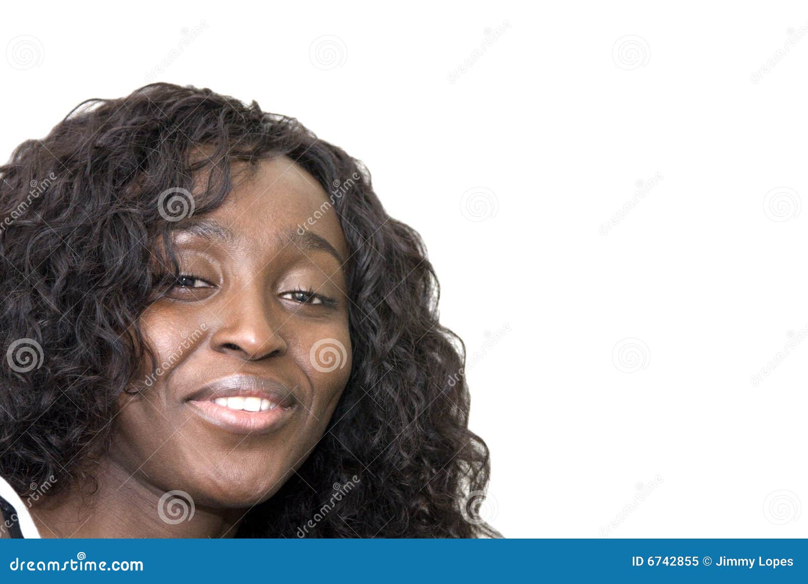 Young African American Female Smiling Stock Image - Image of happy ...