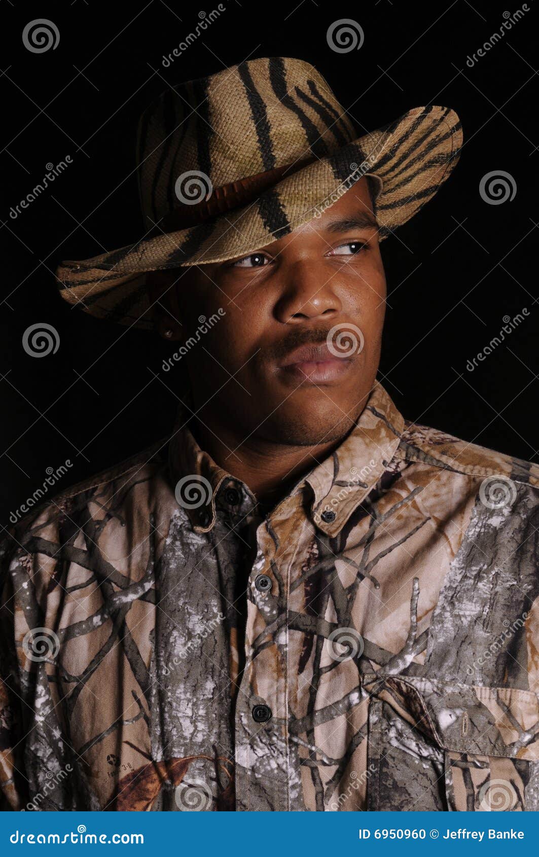 Young African American Hunter in Camo Stock Photo - Image of model ...