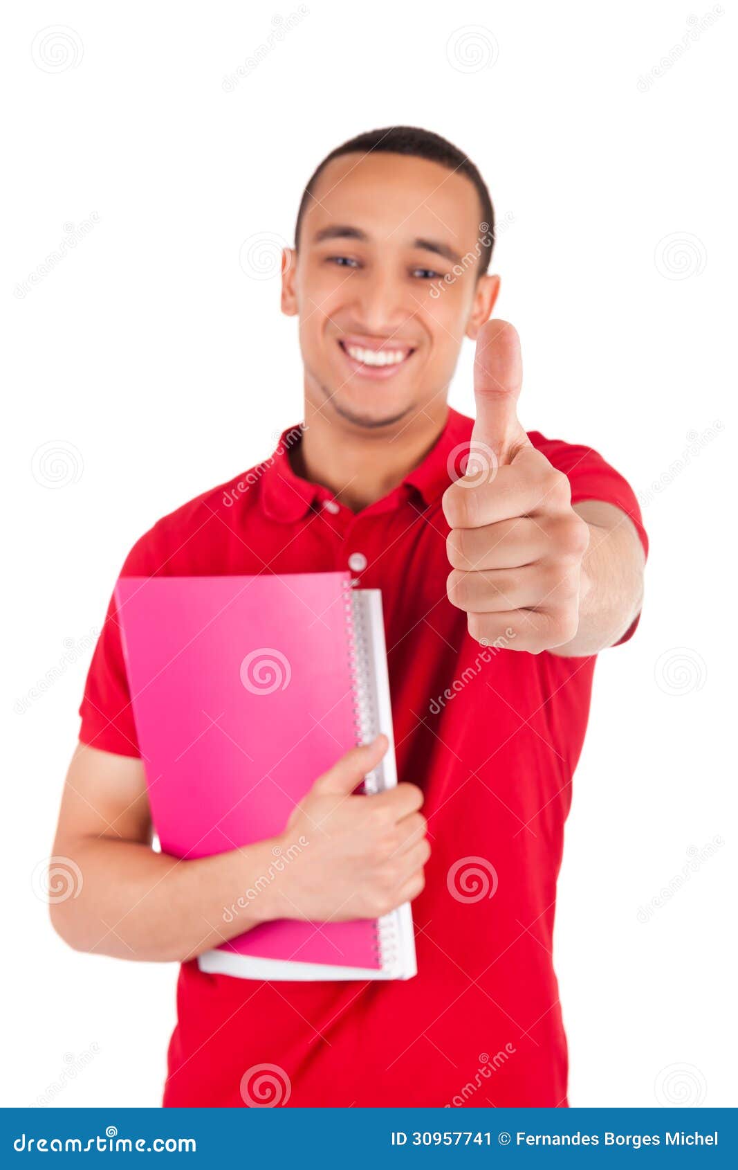 Young African American Student with a Book Stock Image - Image of ...