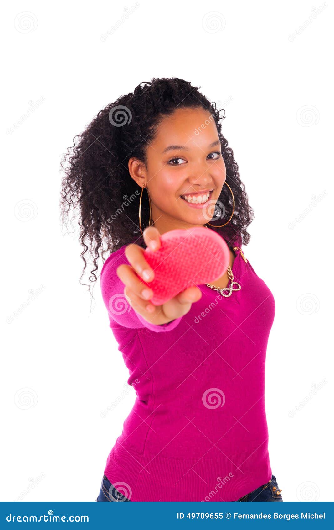 Young African American Woman Combing Hair Stock Image - Image of joyful ... Young African American Woman Combing Hair Stock Image - Image of joyful ...
