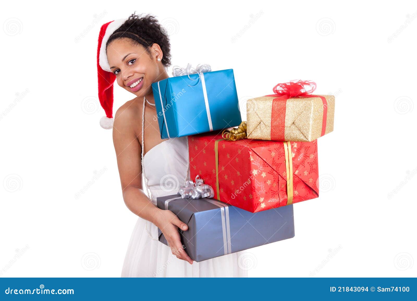 Young African American Woman Holding a Gift Stock Photo - Image of gift ... Young African American Woman Holding a Gift Stock Photo - Image of gift ...