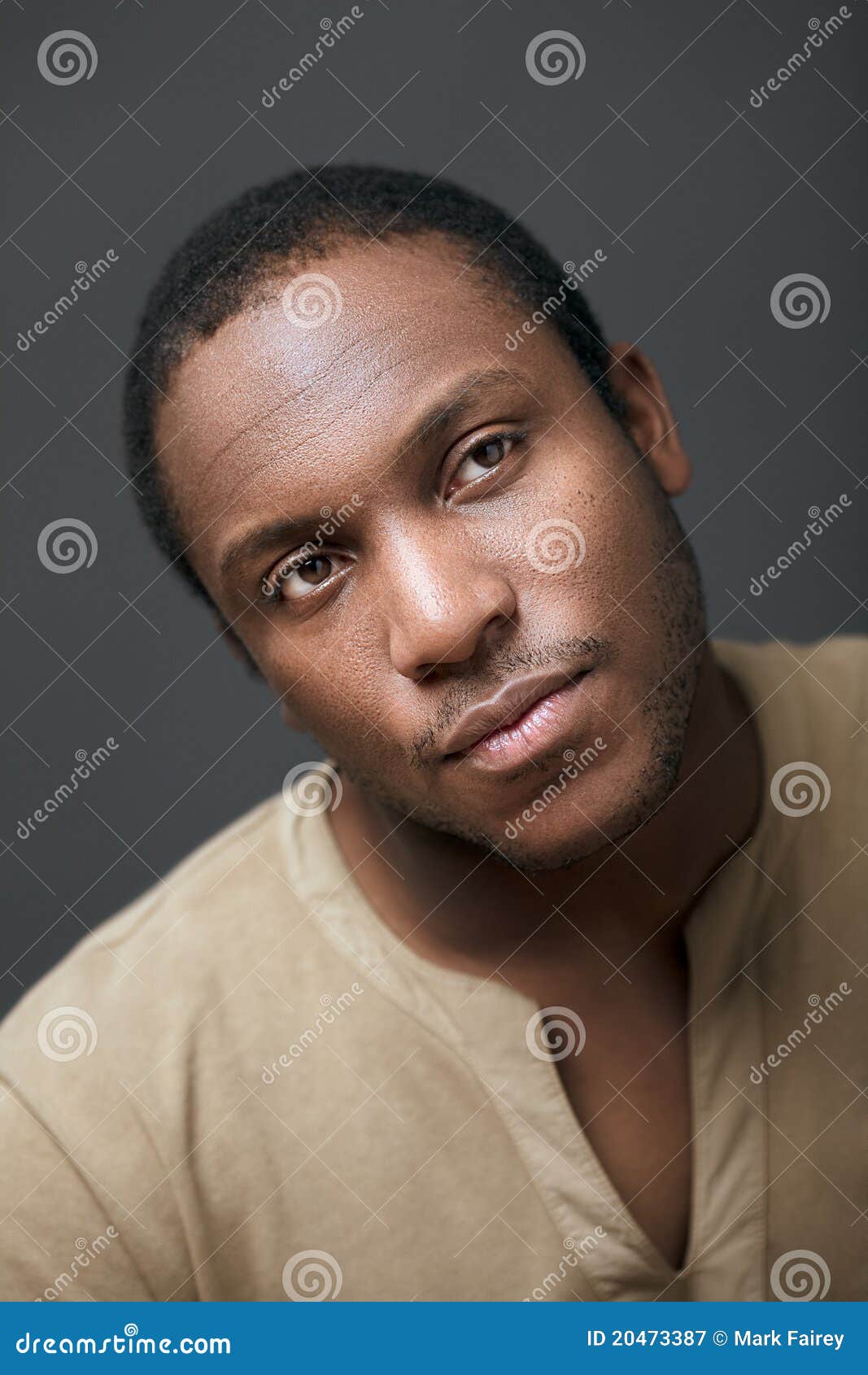 Young African man stock image. Image of male, portrait - 20473387