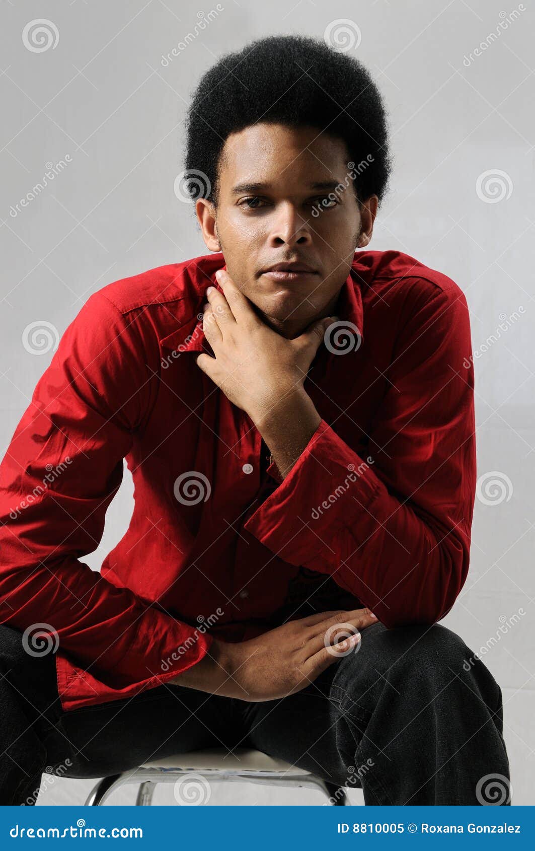 Young african man stock image. Image of model, attractive - 8810005