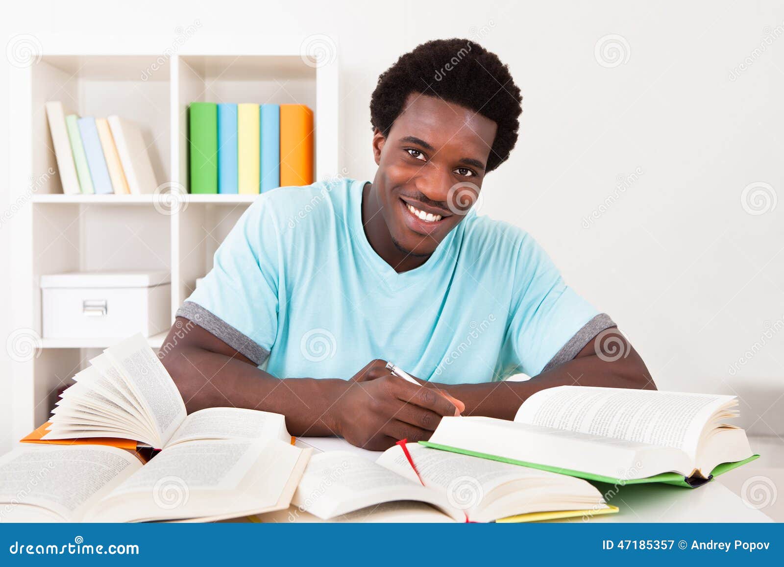 Young african man studying stock image. Image of expression - 47185357
