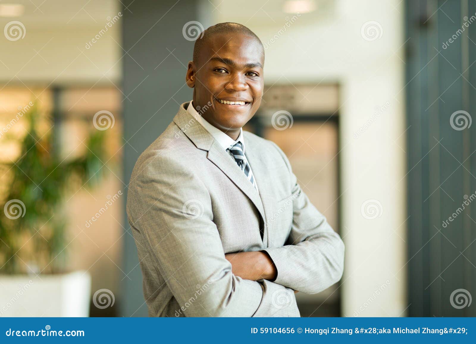 Young African Office Worker Stock Photo - Image of businessperson ...