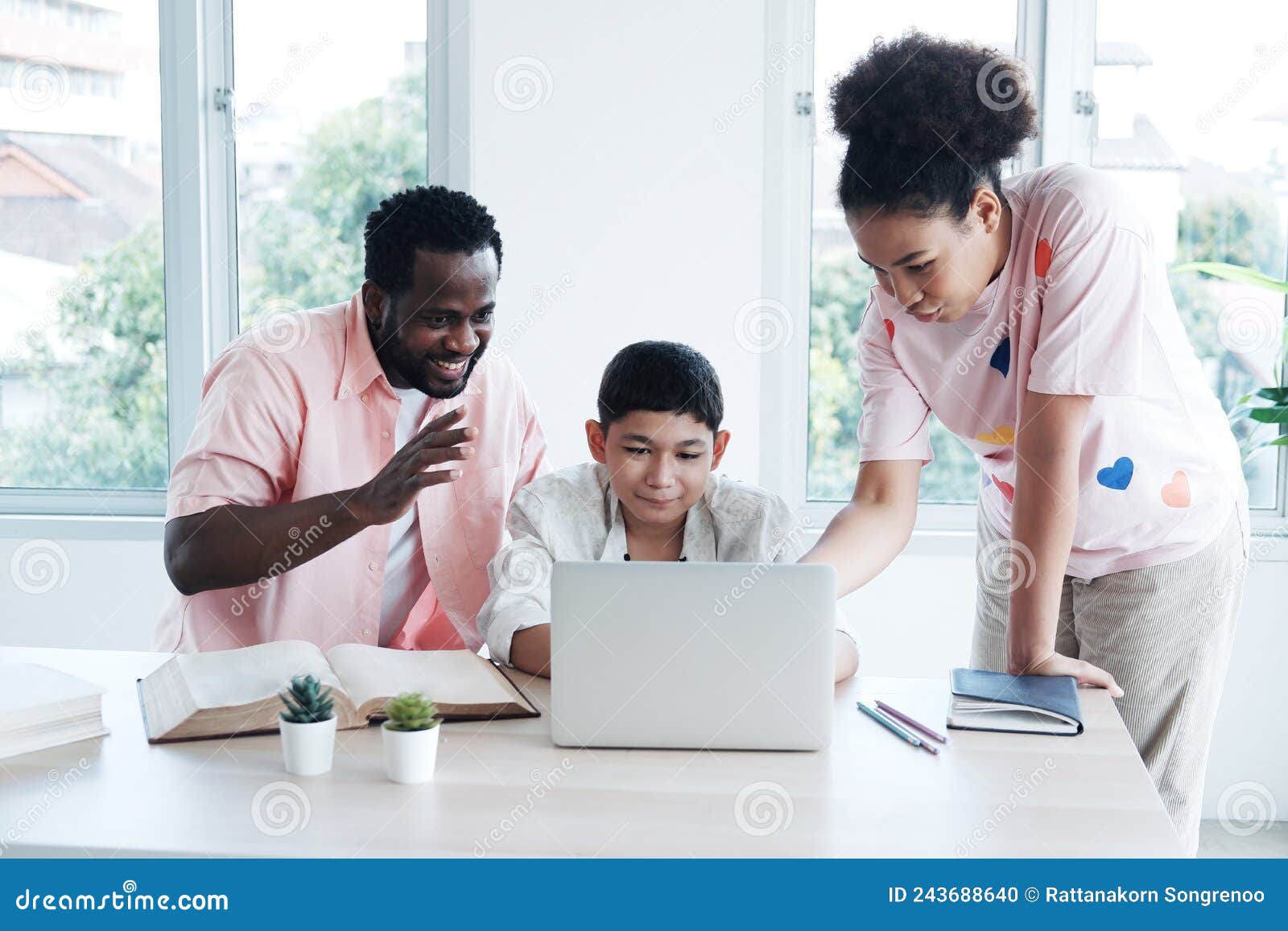 Young African Teacher or Tutor is Teaching for Knowledge Online ...