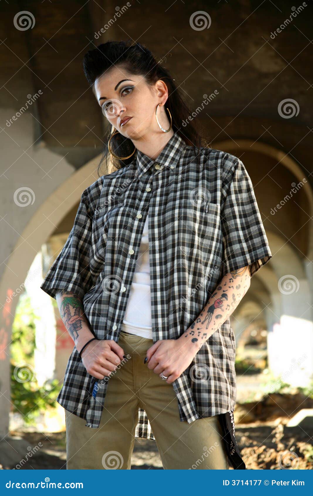 Young alternative woman stock image. Image of lady, chica - 3714177