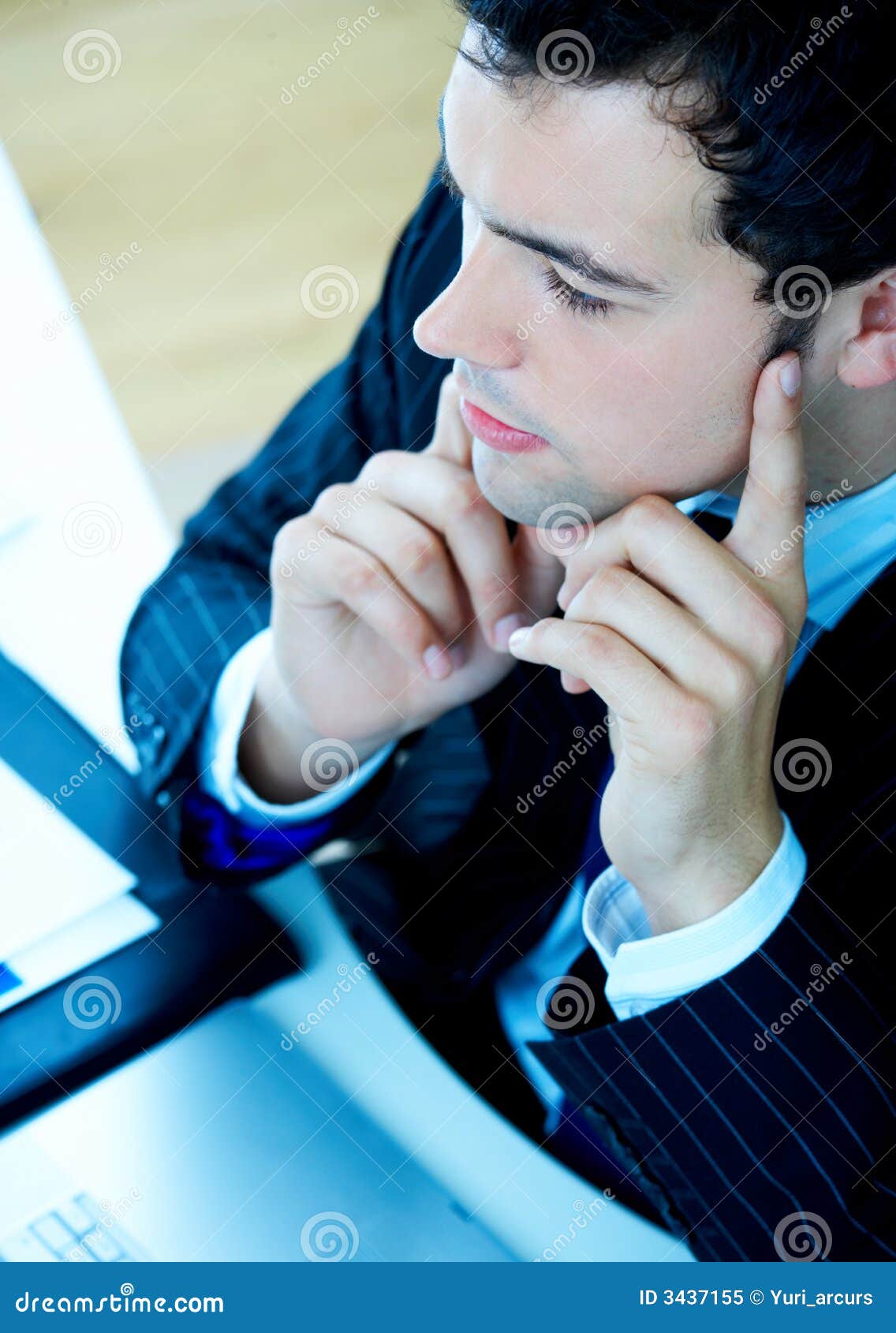 Young Ambitious Business Man Stock Image - Image of close, handsome ...