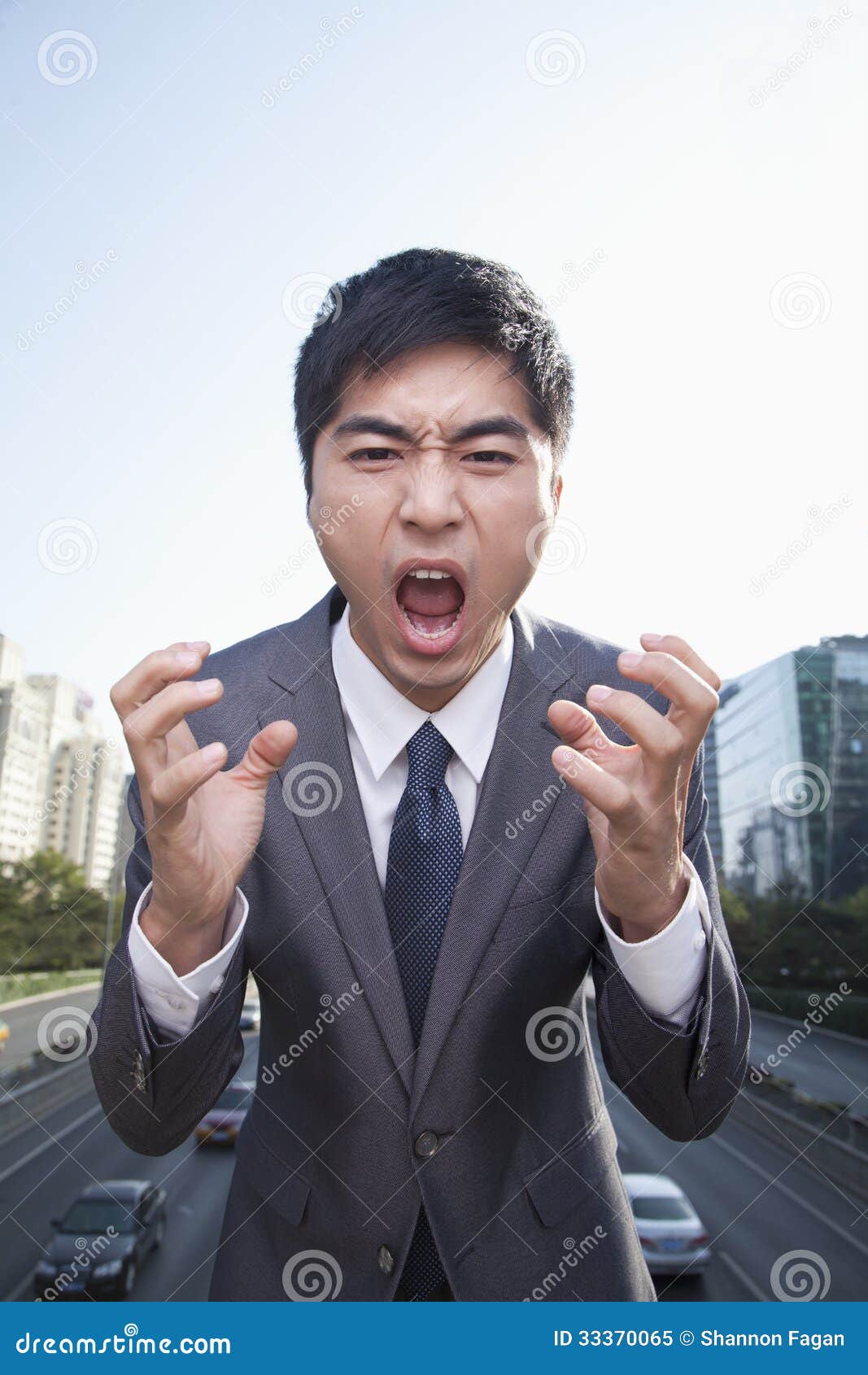 Young Angry Businessman Yelling Stock Image - Image of future ...