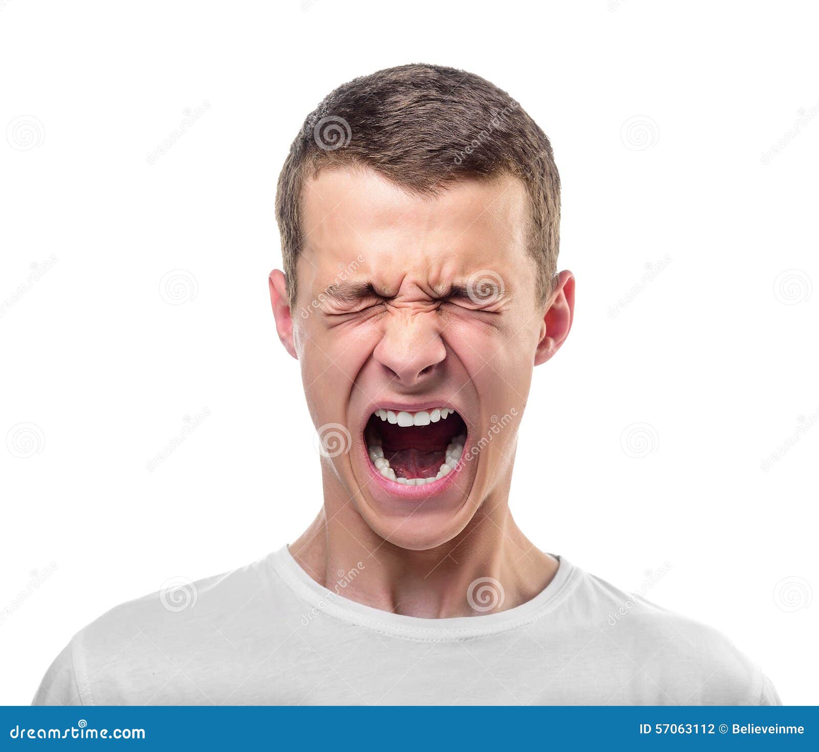 Young angry man stock photo. Image of caucasian, fury - 57063112