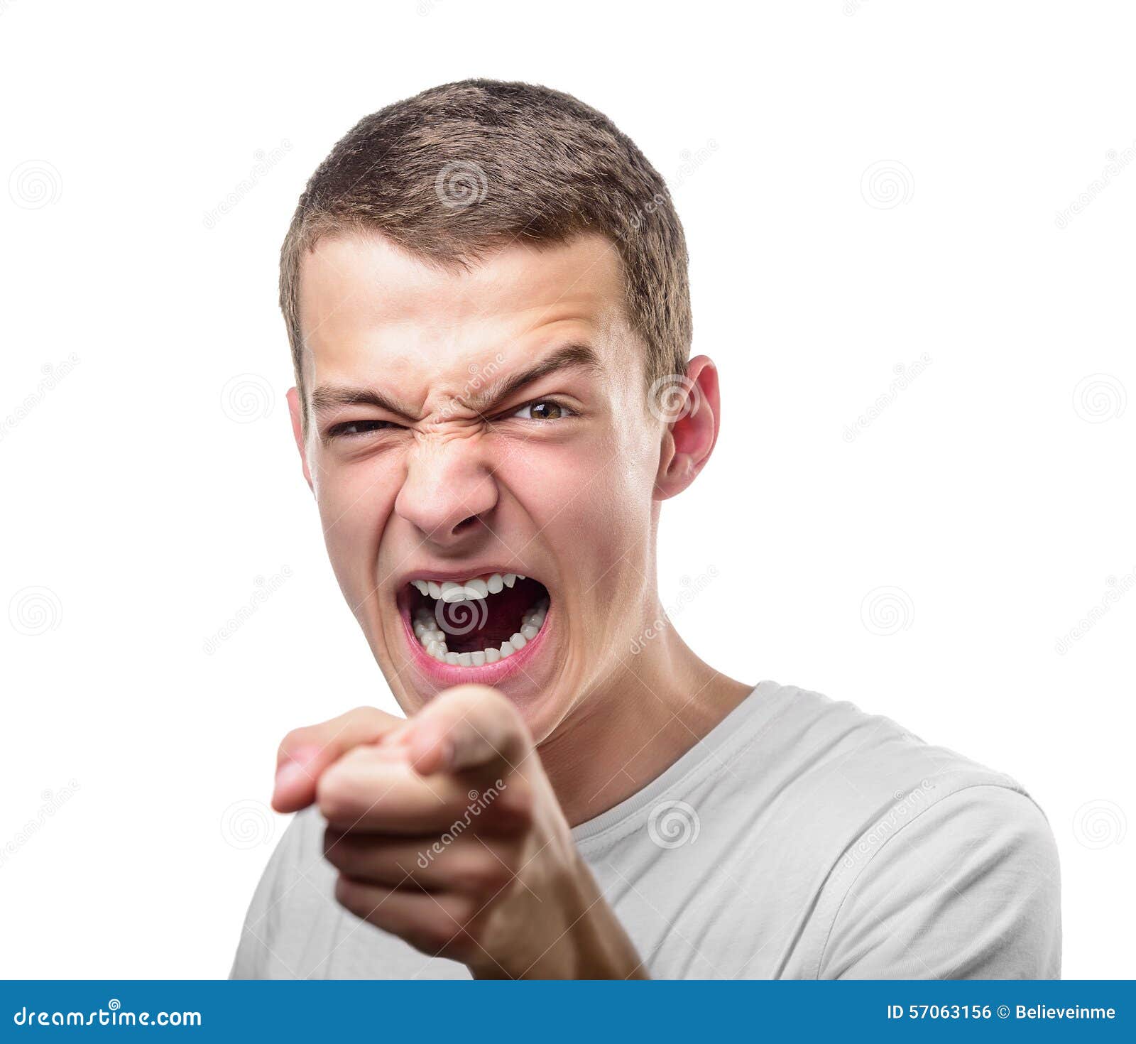 Young angry man stock photo. Image of pain, revolt, angry - 57063156