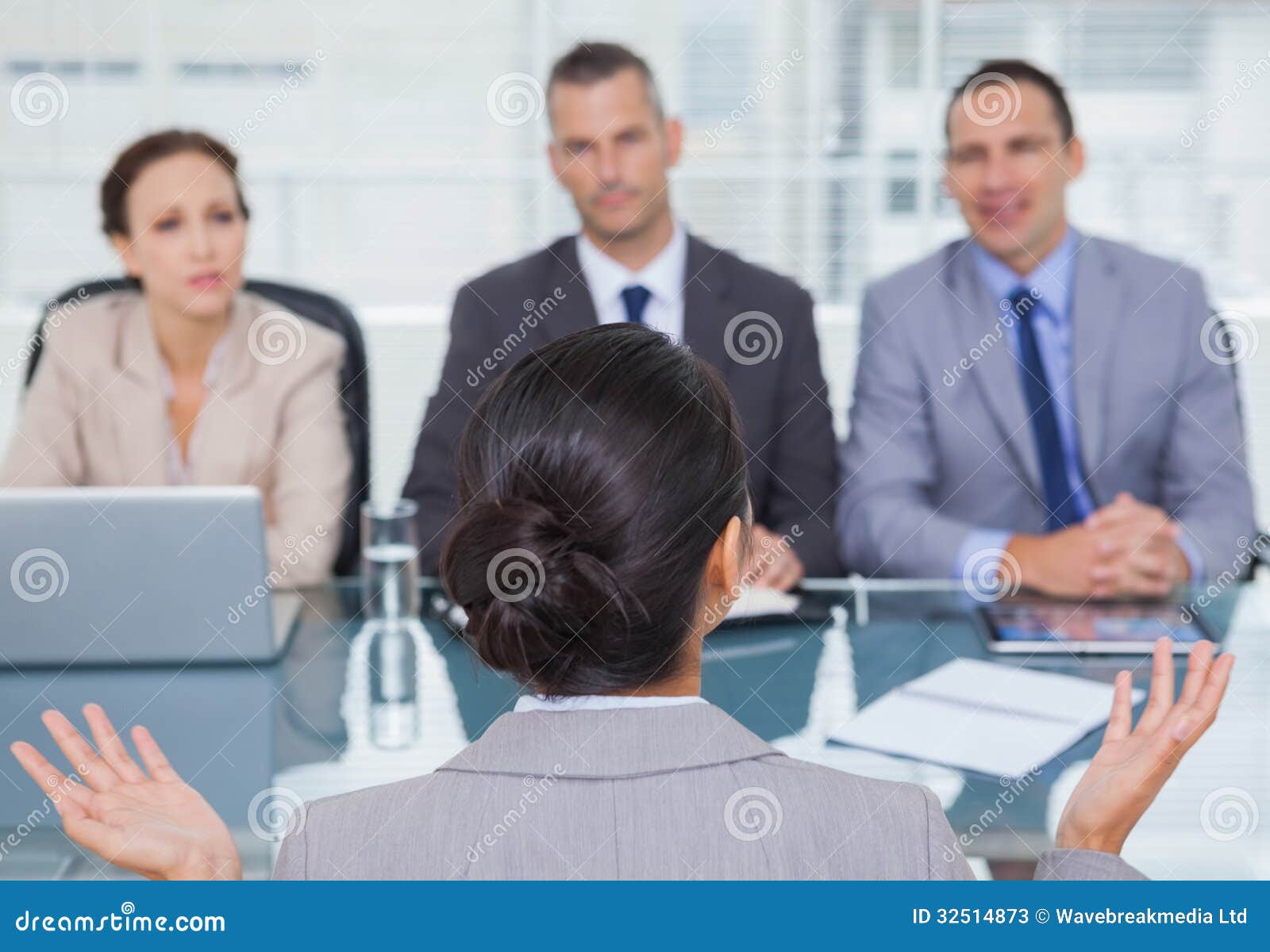 Young Applicant Having an Interview Stock Image - Image of ...