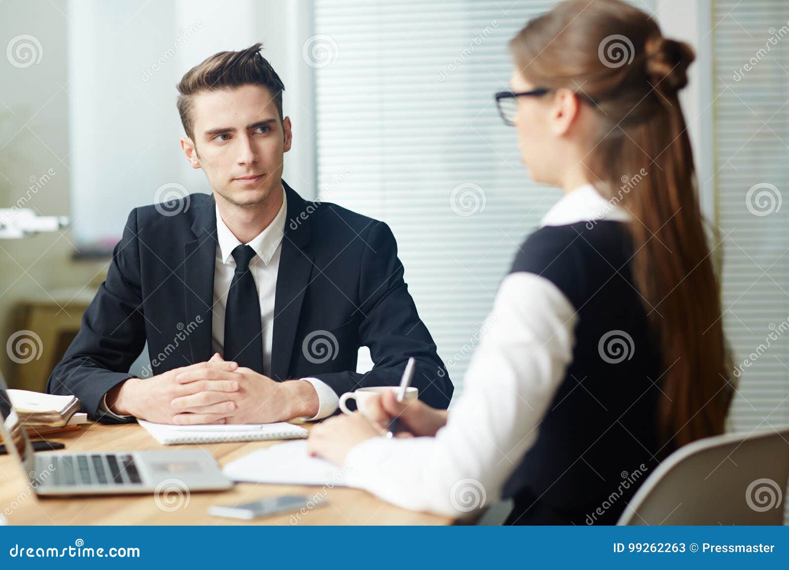 Applicant at interview stock image. Image of professionals - 99262263