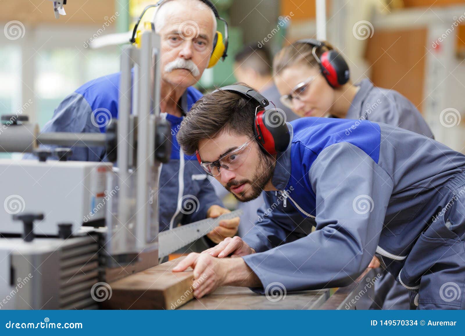 Young Apprentice in Industry Sector Stock Photo - Image of business ...
