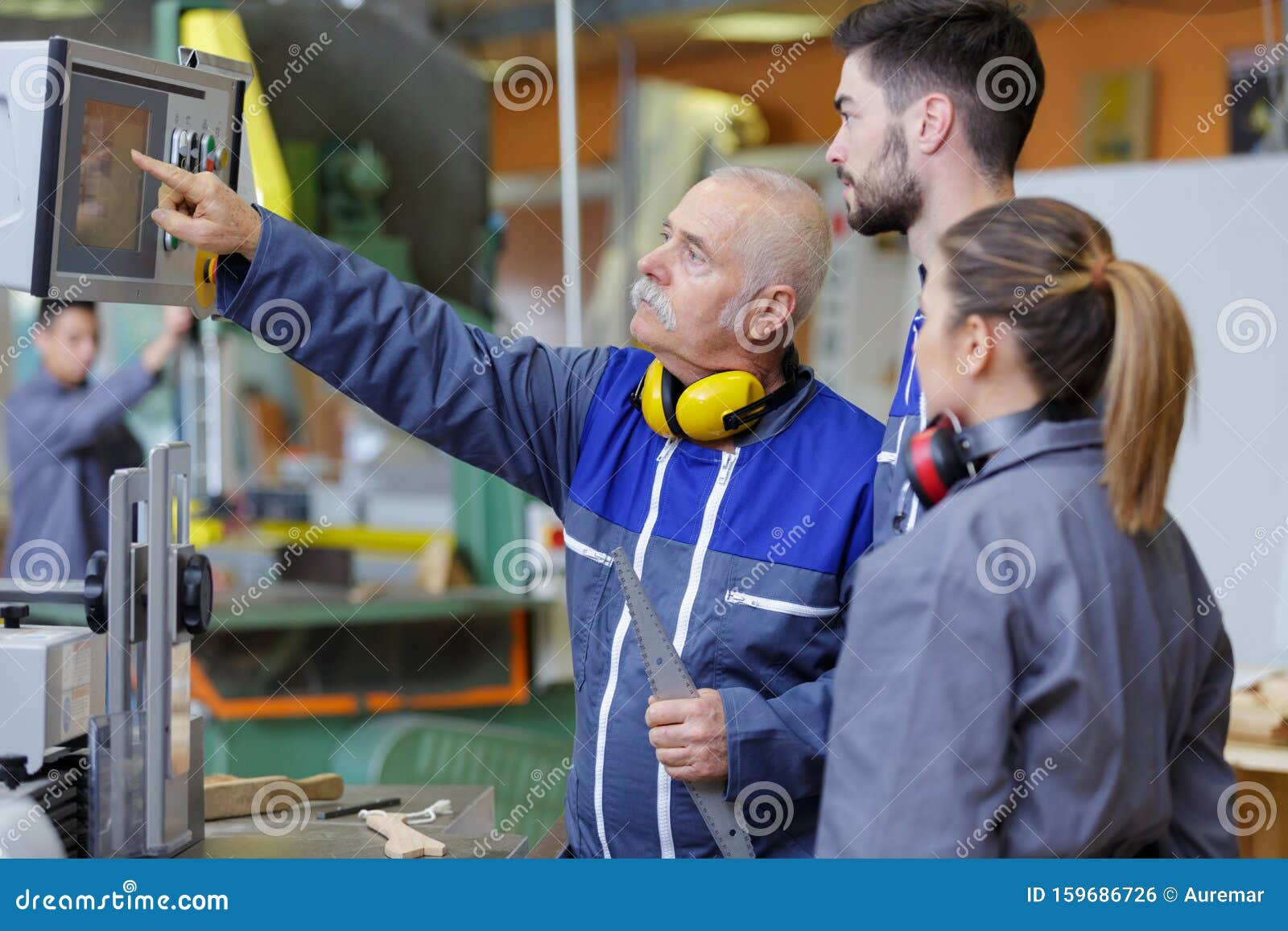 Young Apprentices in Industry Sector Stock Photo - Image of goggles ...