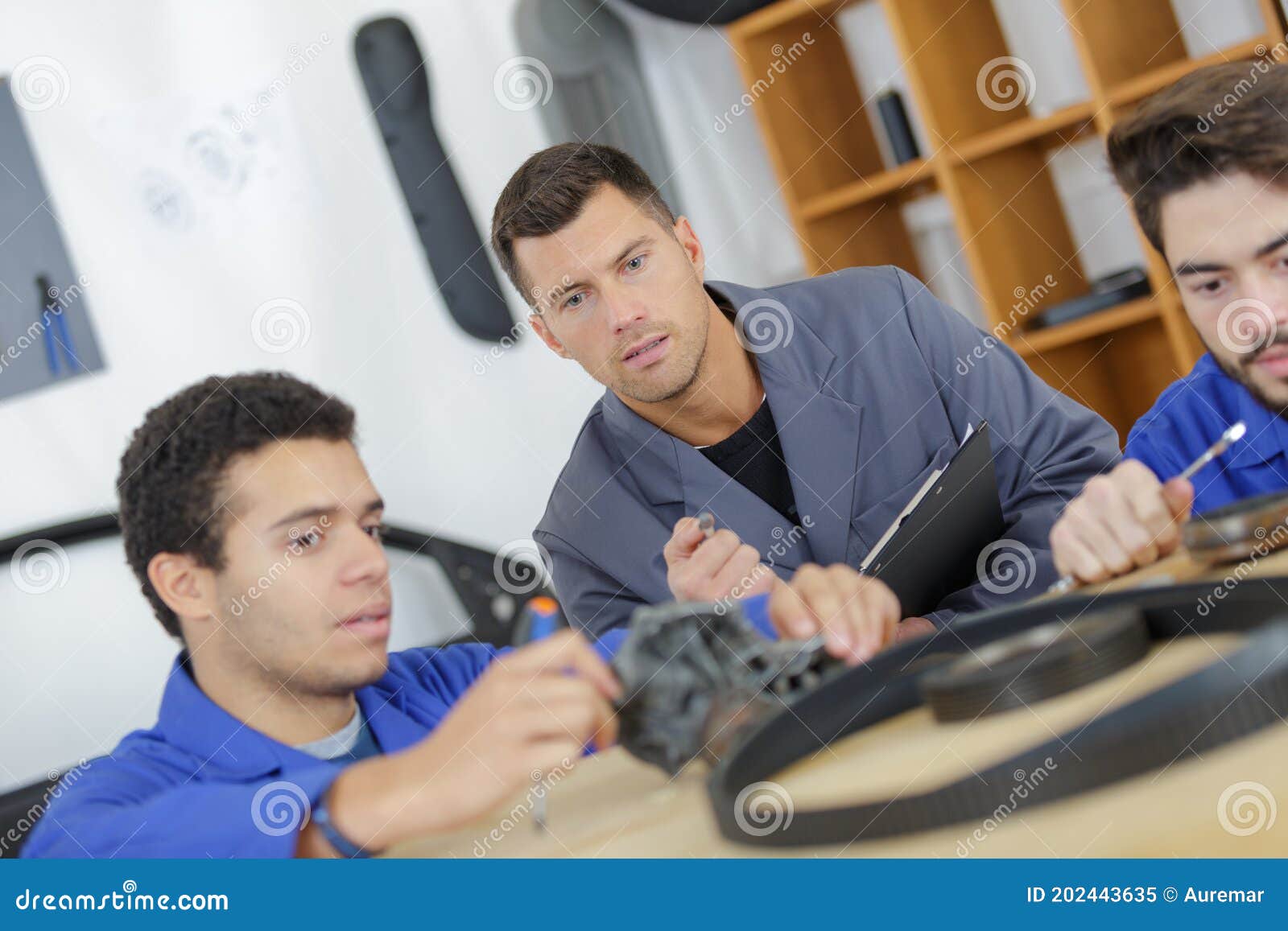 Young Apprentices Mechanics at Work Stock Image - Image of trainee ...