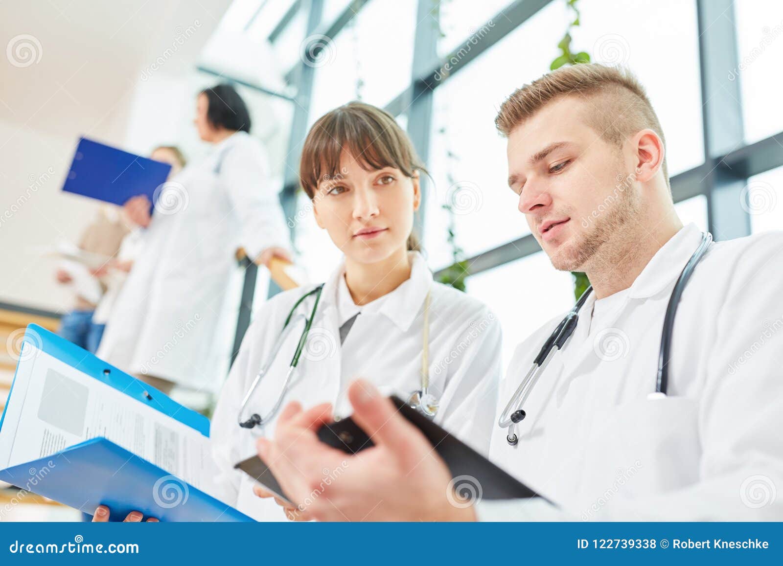 Young Apprenticeship Doctors Stock Photo - Image of female, work: 122739338