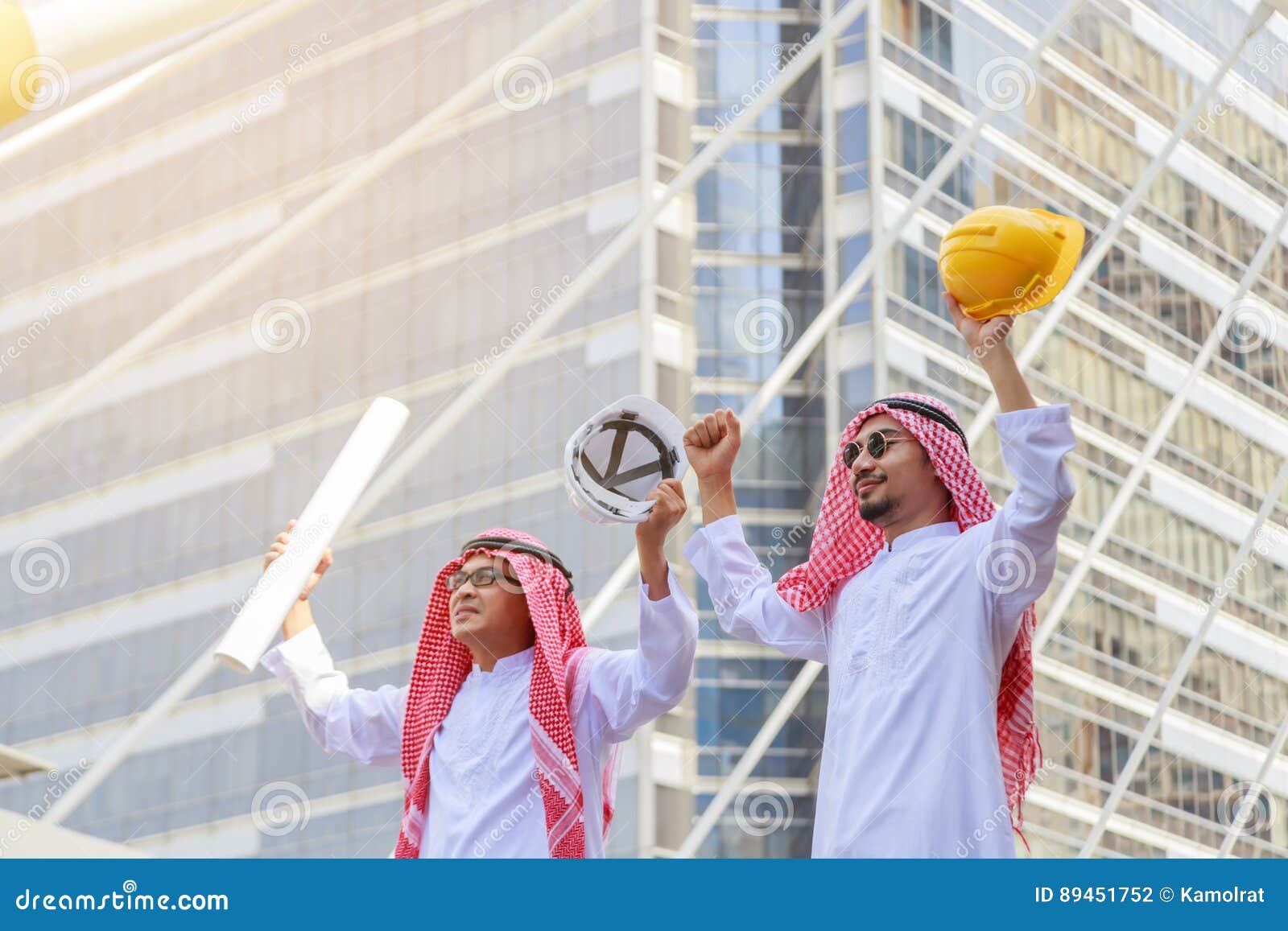 Young Arab Architect and Engineer Stock Photo - Image of worker ...