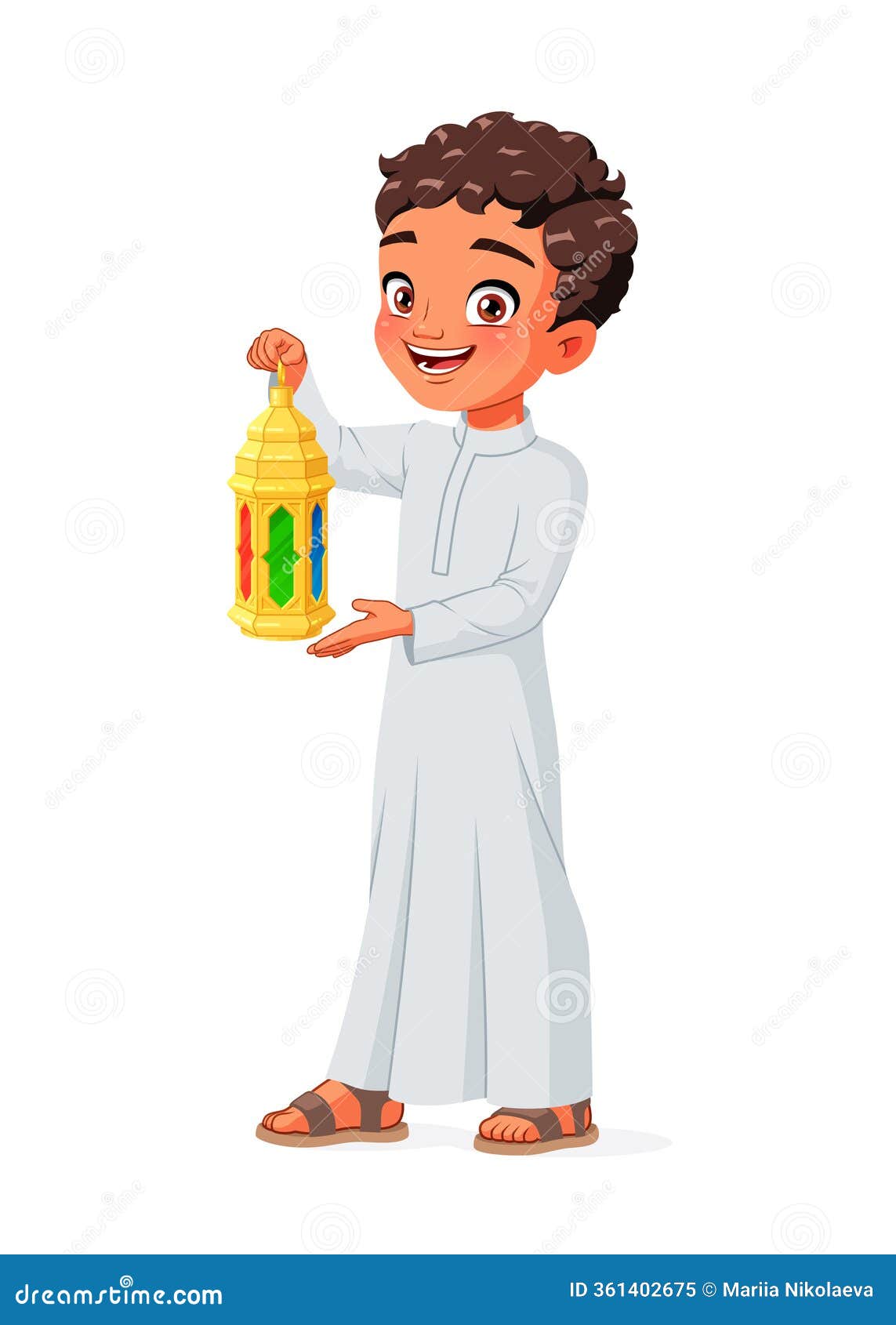 Young Arab Woman Walking With Her Newborn Child In An Pram. Girl On A ...