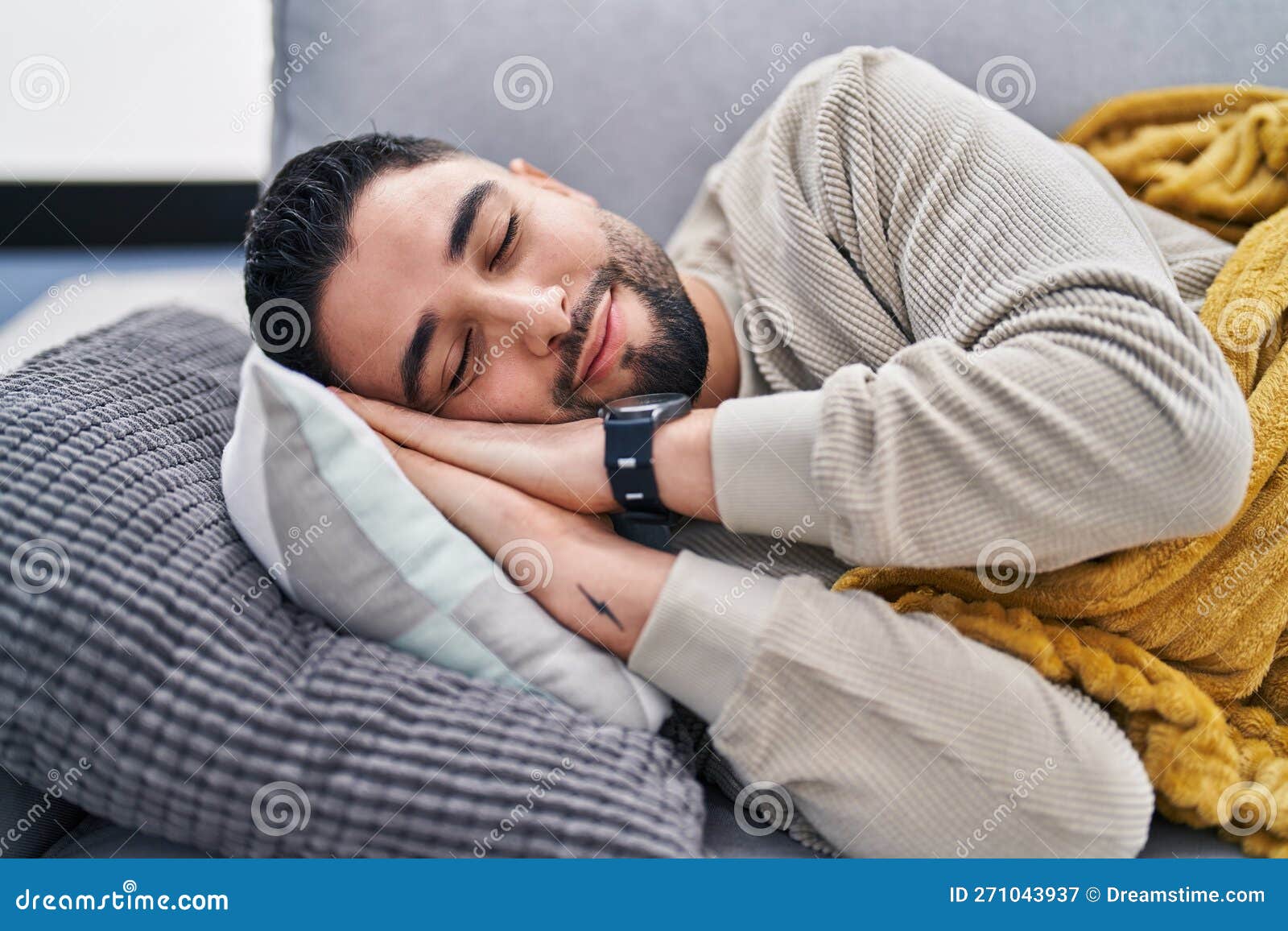 Young Arab Man Lying on Sofa Sleeping at Home Stock Image - Image of ... Young Arab Man Lying on Sofa Sleeping at Home Stock Image - Image of ...