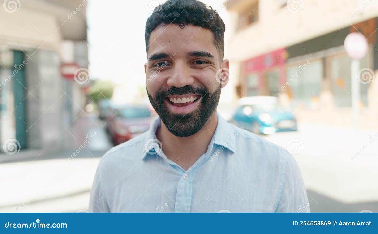 Young Arab Man Smiling Confident Standing at Street Stock Video - Video ...