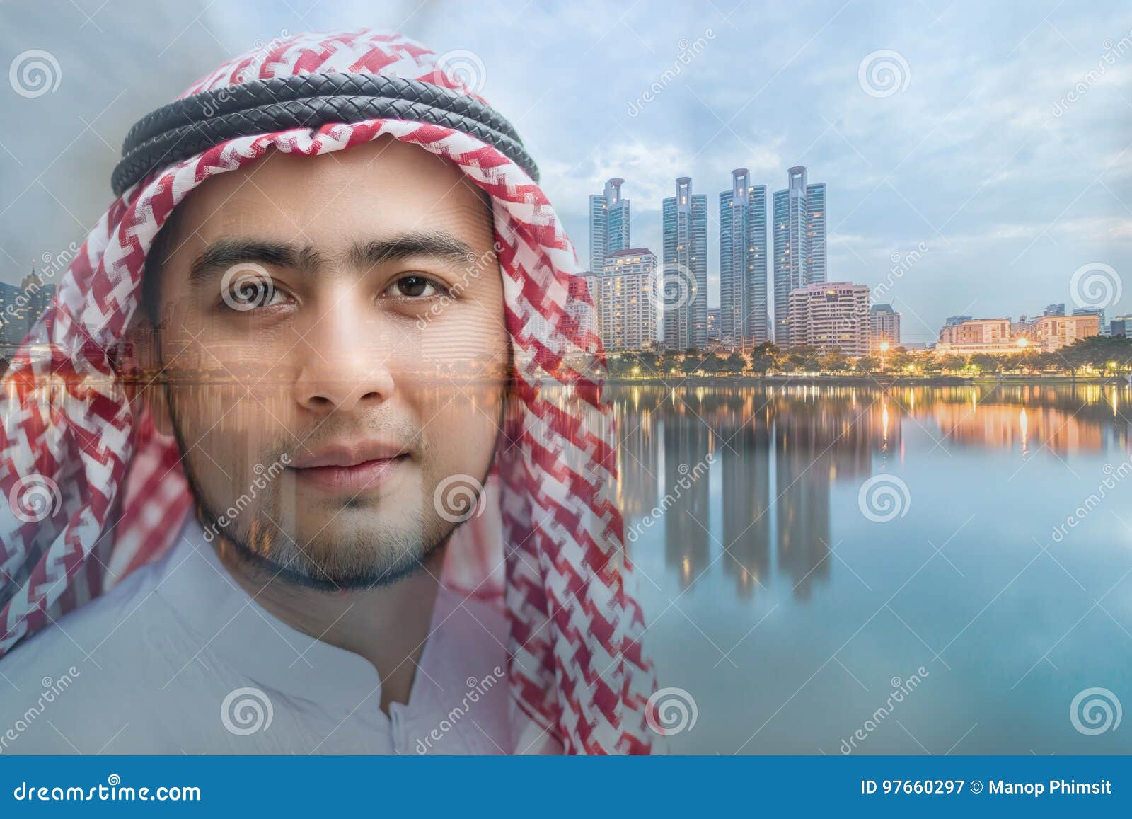 Young Arabic man stock image. Image of modern, islamic - 97660297