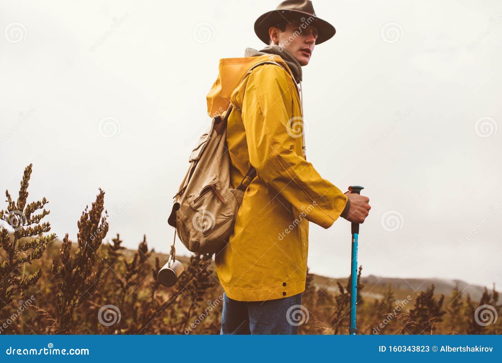 Young Archeologist Learning the Landscape Stock Image - Image of park ...