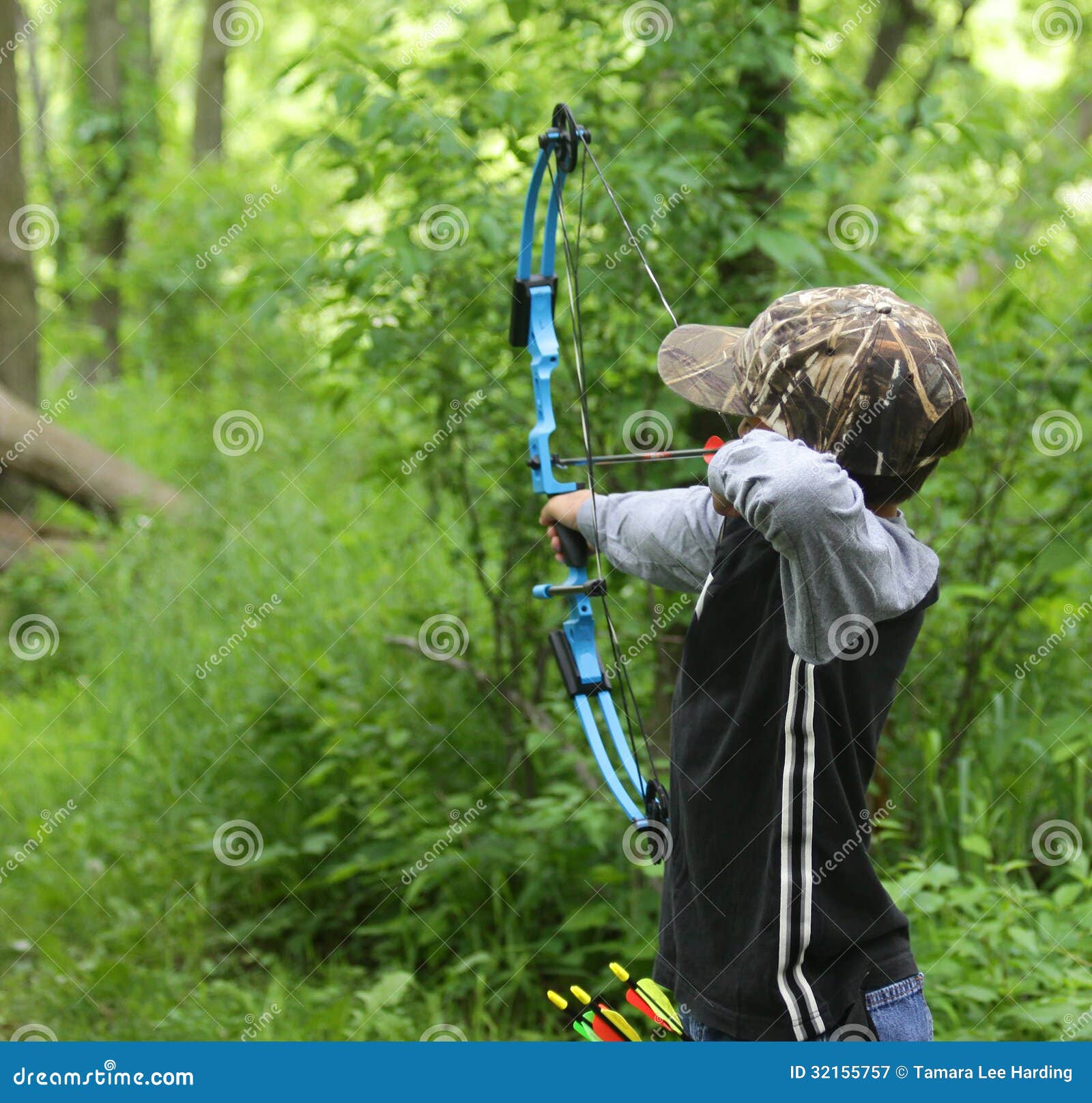 Young Archer editorial photography. Image of young, leaves - 32155757