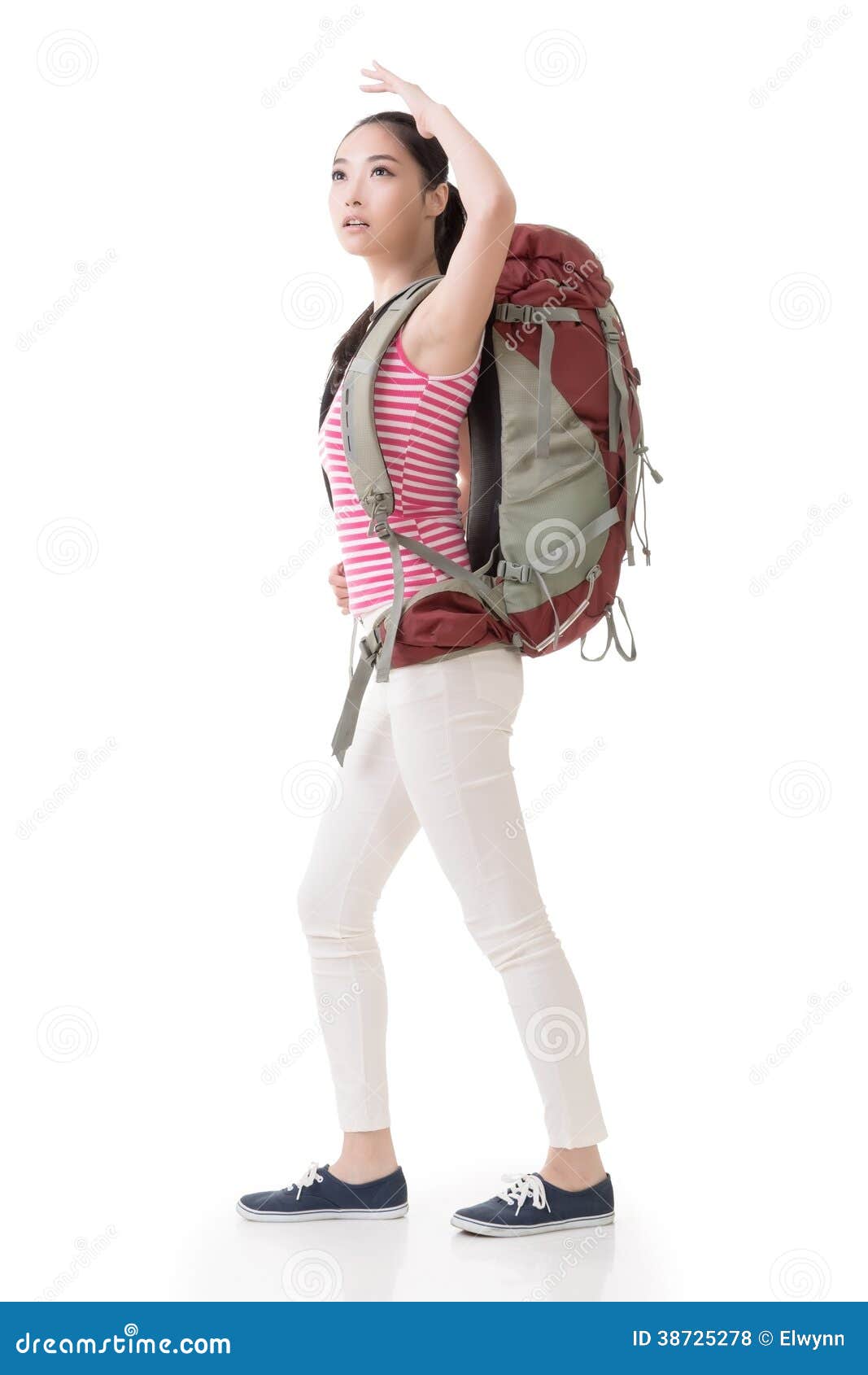 Young Asian backpacker stock photo. Image of holiday - 38725278