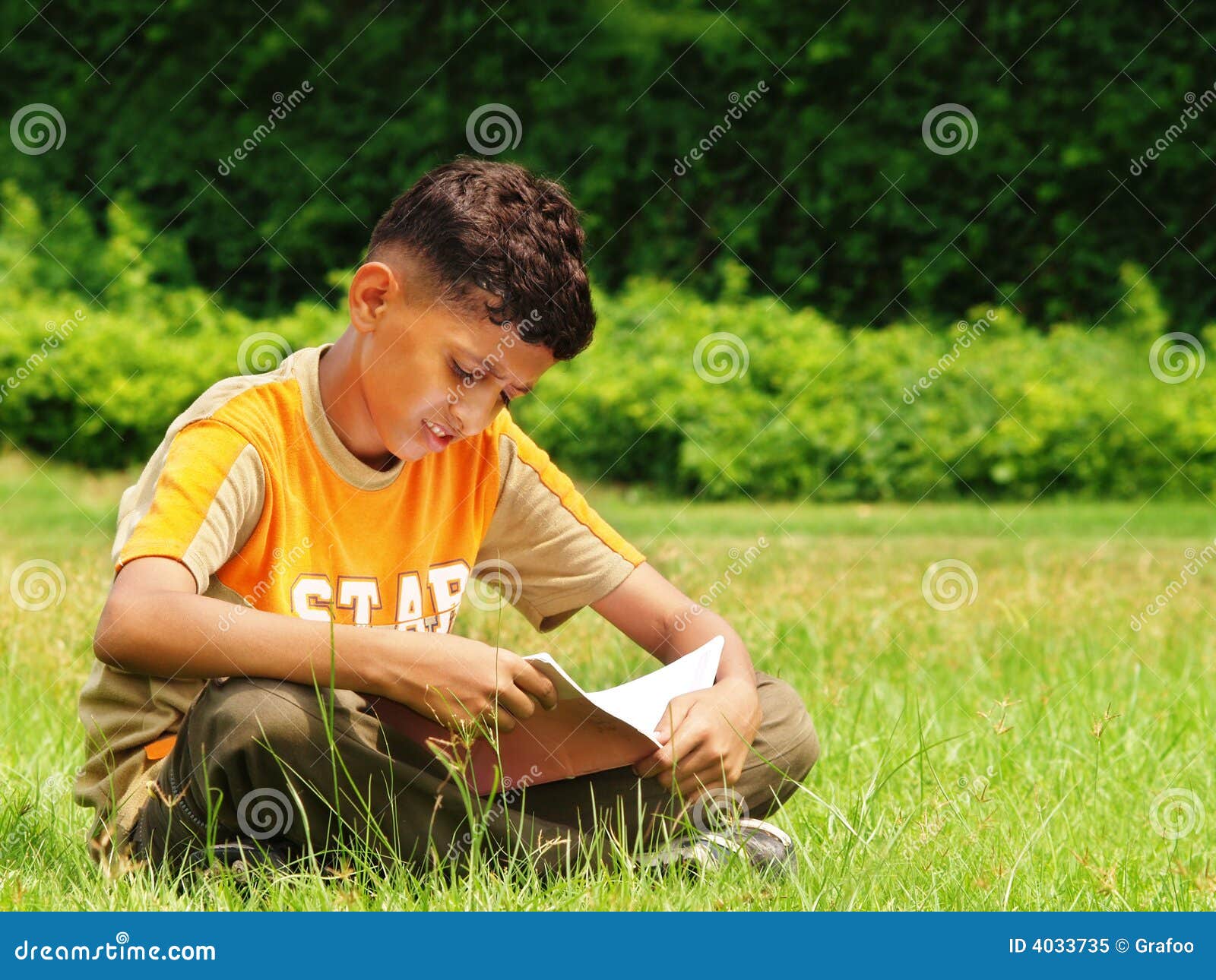 Young asian boy studying stock image. Image of book, reading - 4033735