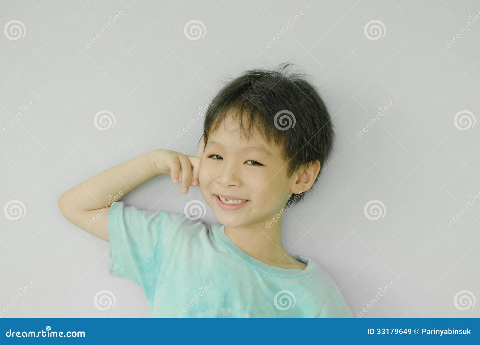 A young Asian boy thinking stock image. Image of ideas - 33179649