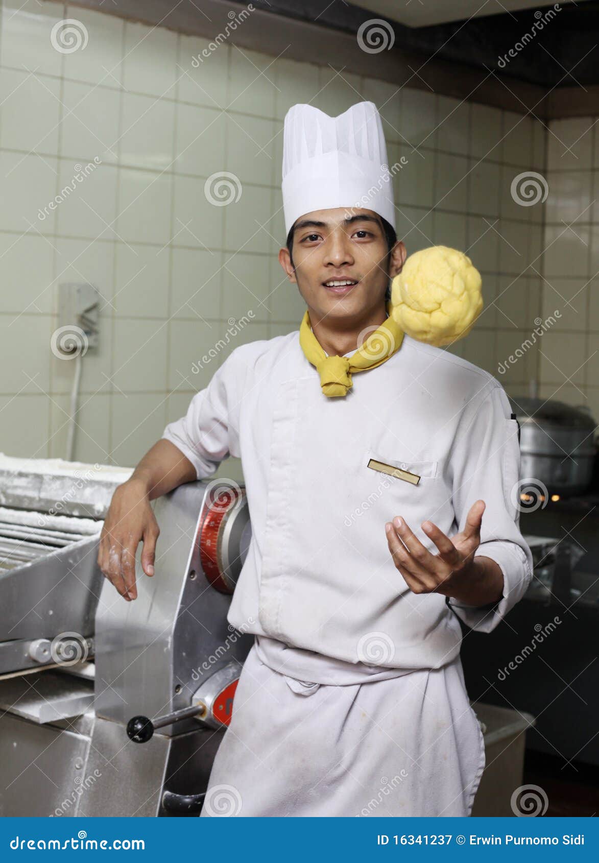 Young asian chef posing stock image. Image of employee - 16341237