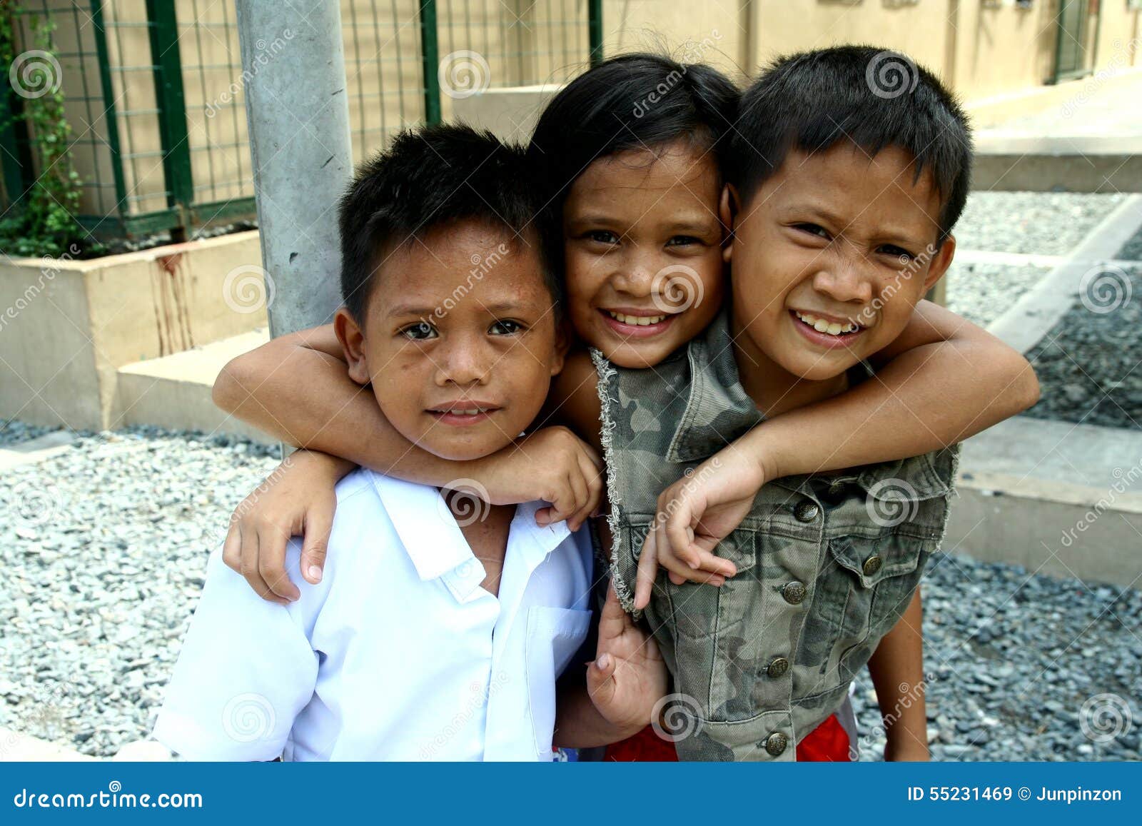 Young Asian Children Smiling Editorial Stock Image - Image of pals ...
