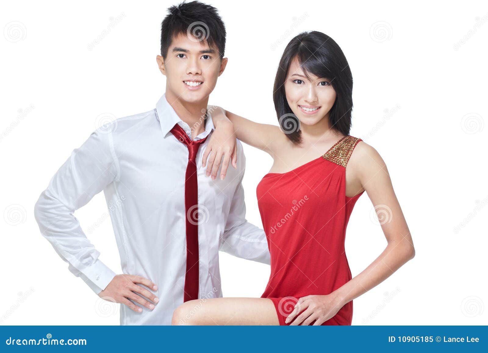 Young, Asian, Chinese Couple on Romantic Date Stock Image - Image of ...