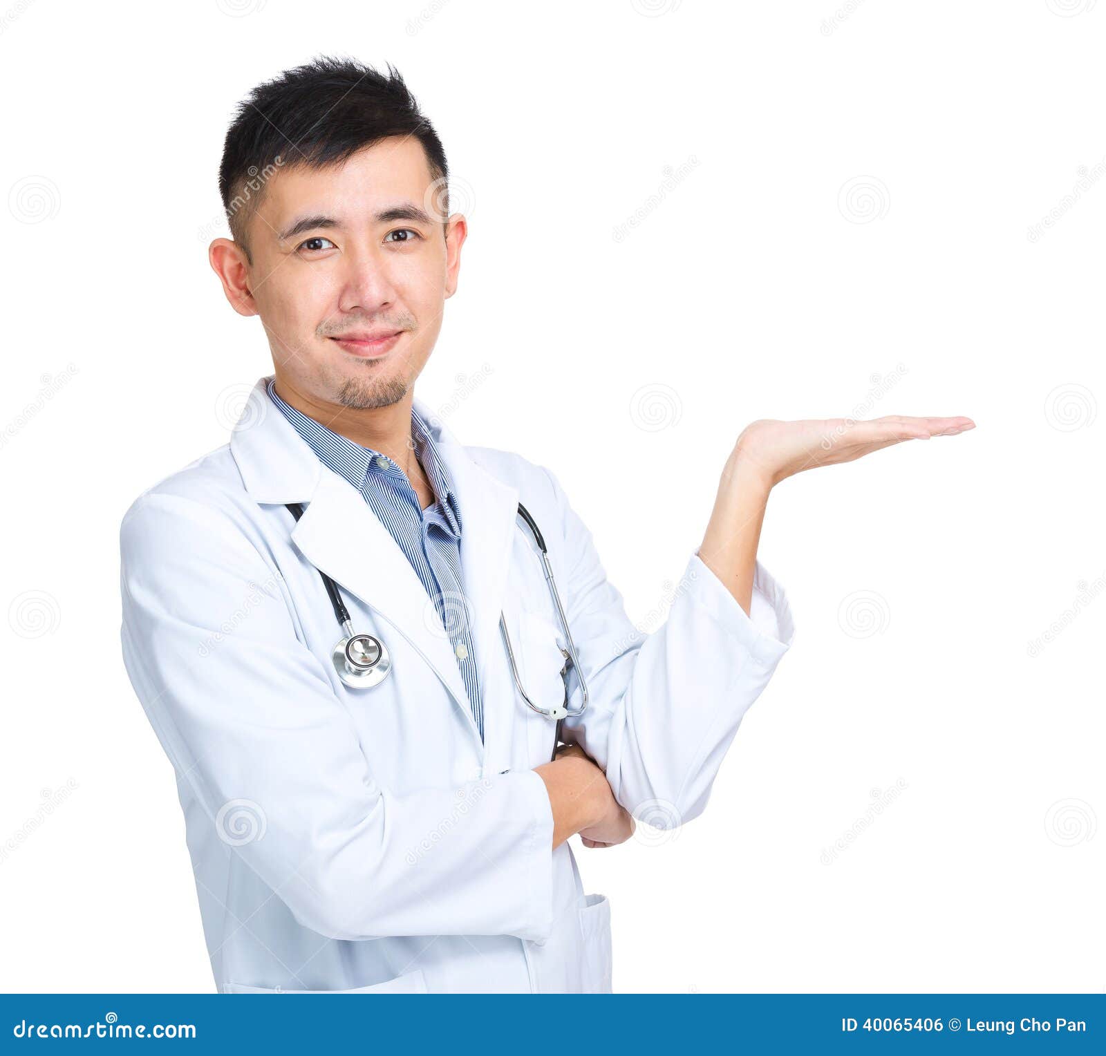 Young asian doctor present stock photo. Image of plam - 40065406