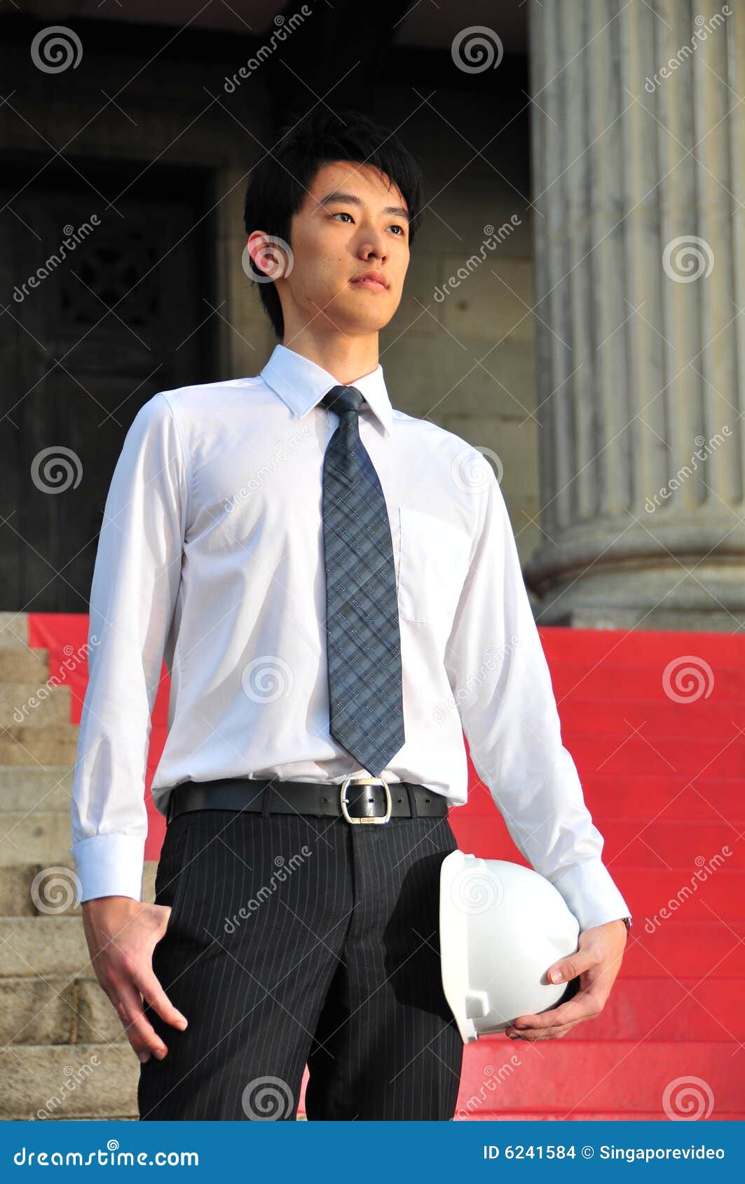 Young Asian Engineer 2 stock photo. Image of helmut, hard - 6241584