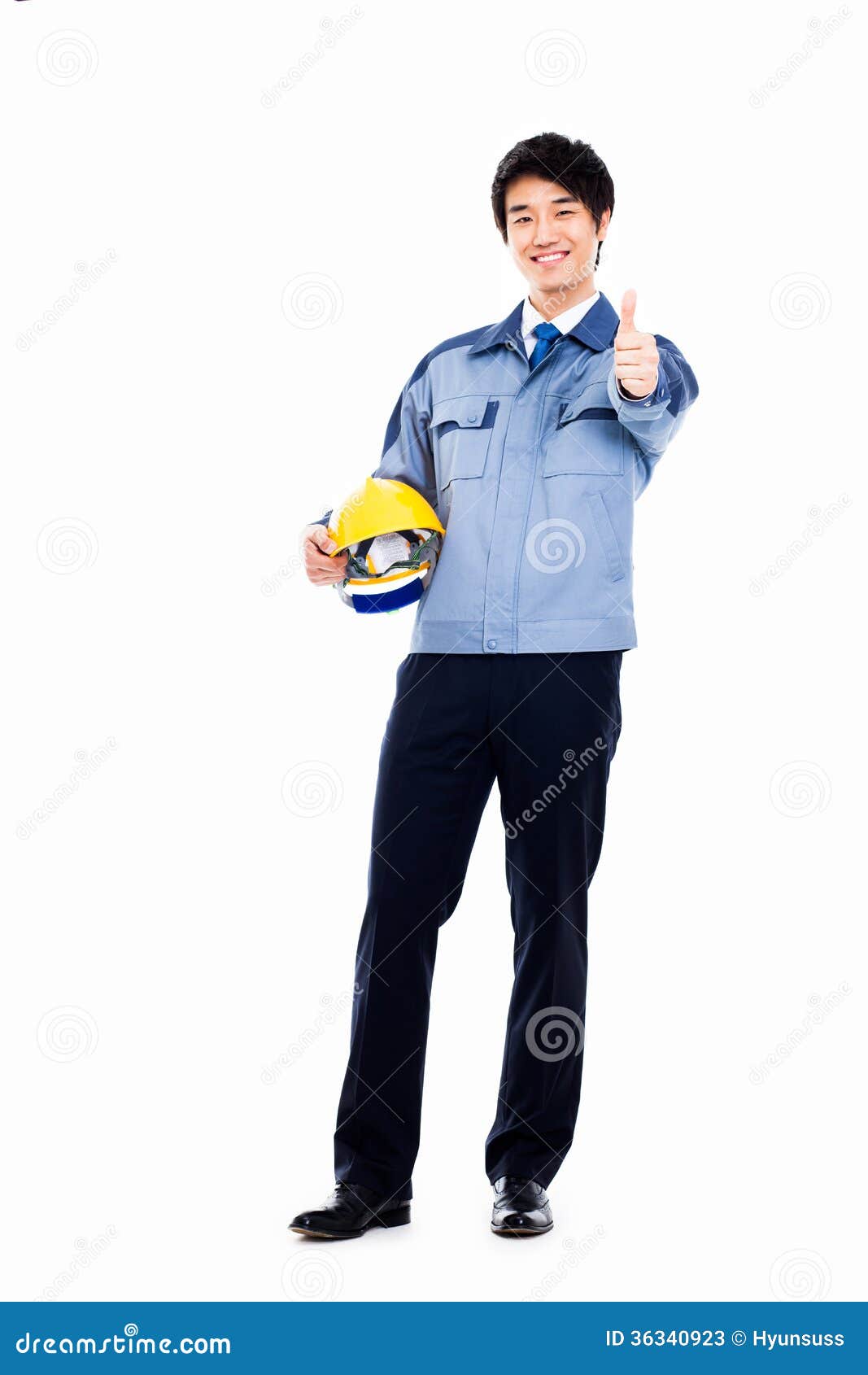 Asian Engineer Foreman Working Check List With Staff Worker In ...