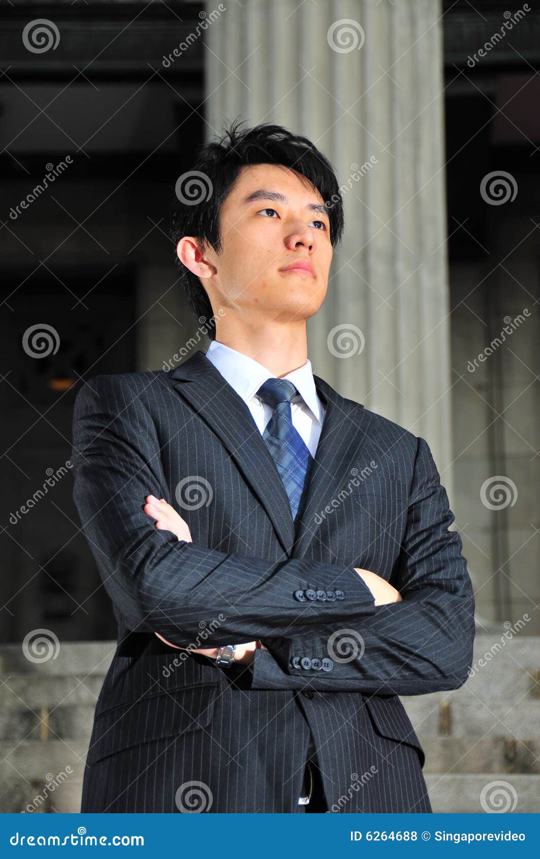Young Asian Executive Waiting 9 Stock Photo - Image of folding ...