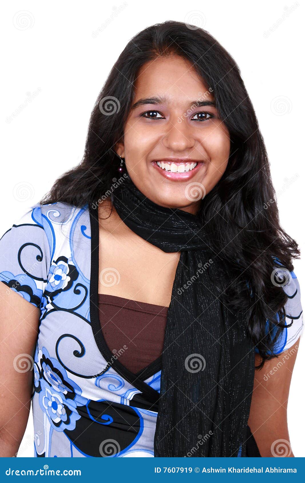 Young Asian Girl with a Nice Smile. Stock Image - Image of greeting ...