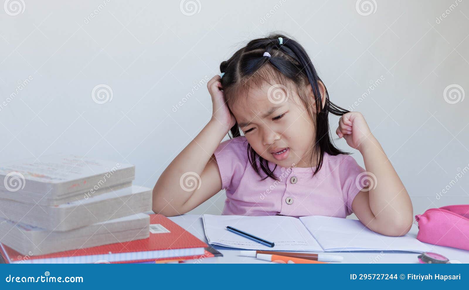 Studying so hard stock photo. Image of concept, homework - 295727244