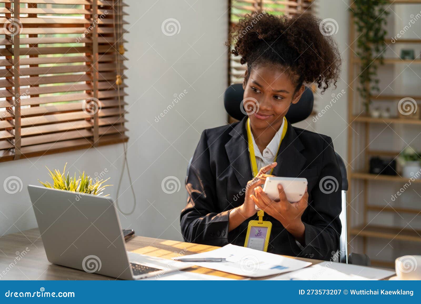 Young Asian Happy Employee Working Overtime in Office, Work by ...