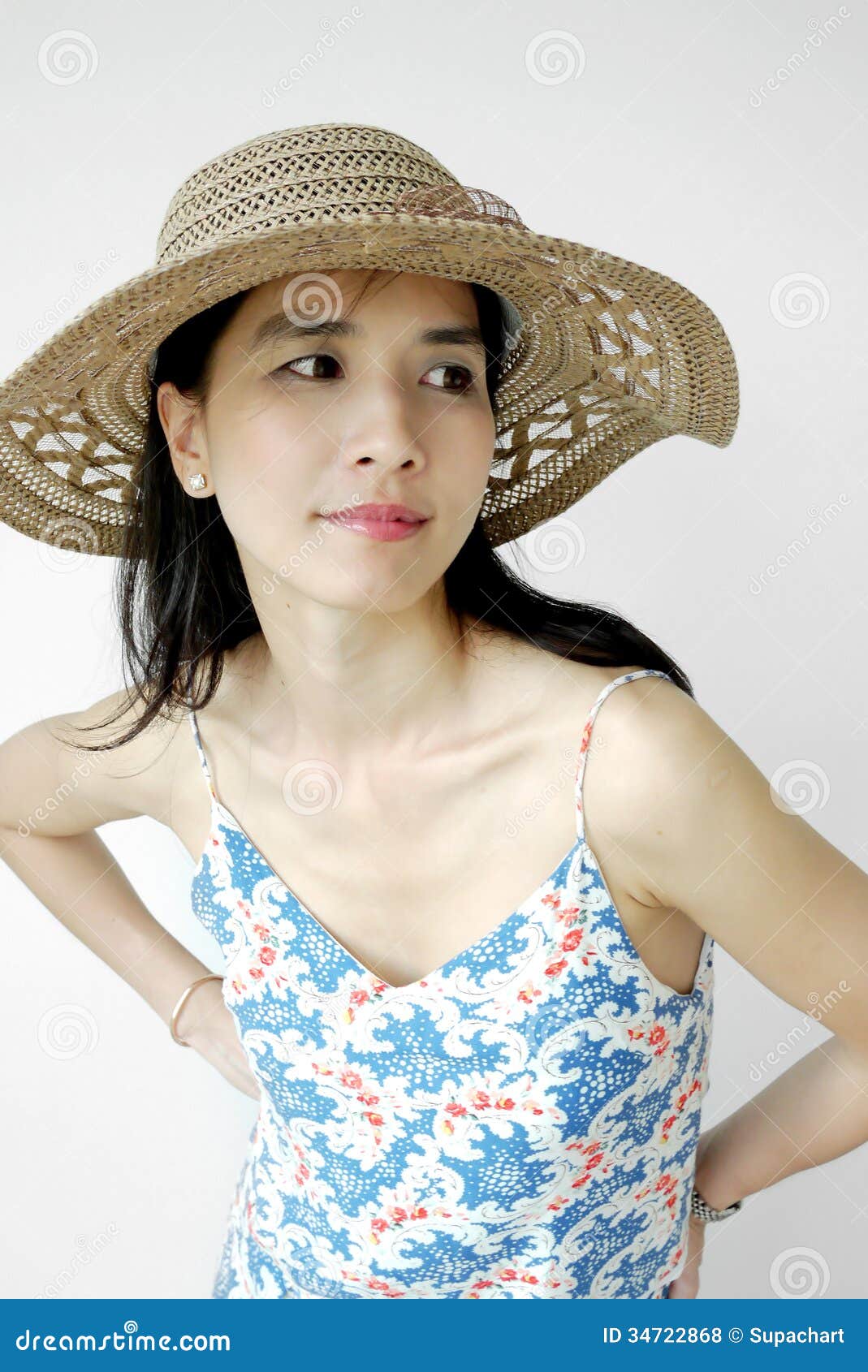 Young Asian lady stock photo. Image of casual, wavy, portrait - 34722868