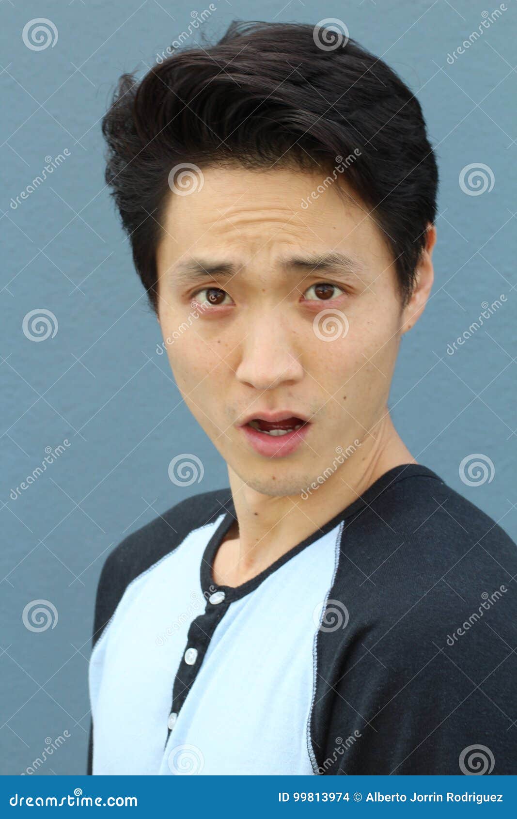 Young Asian Male with Shocked Expression Stock Photo - Image of amazing ...