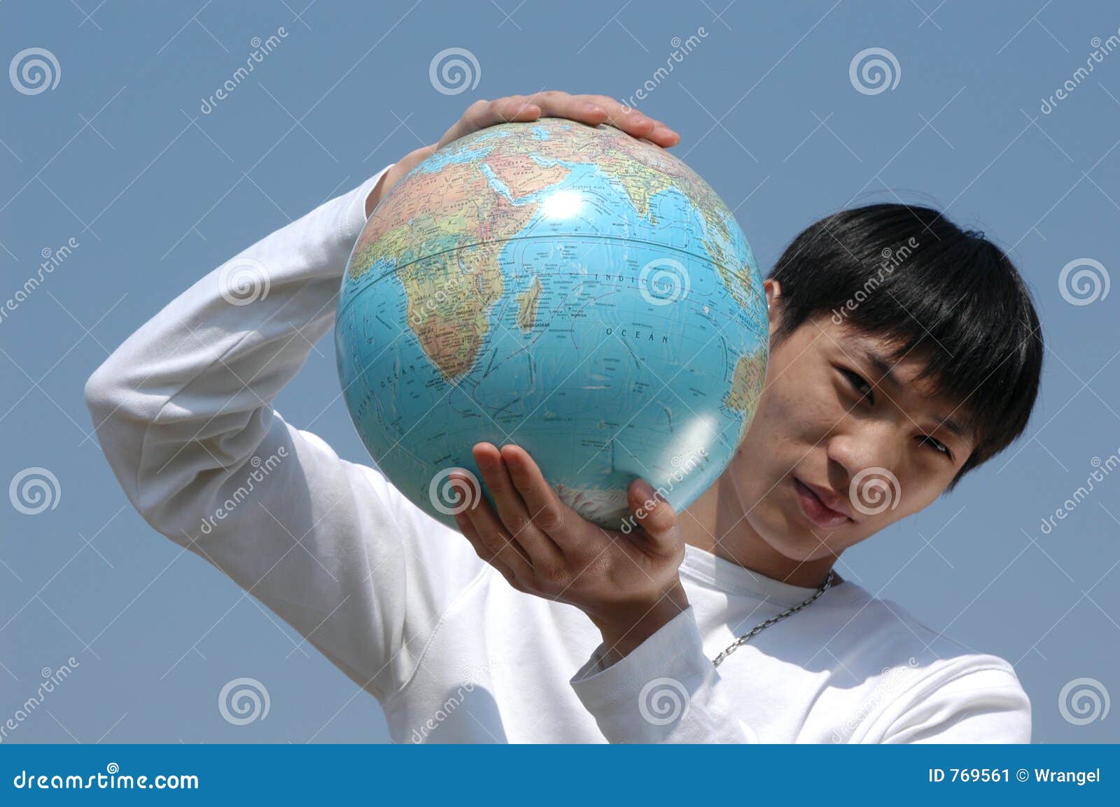 Young Asian Man with a Globe Stock Image - Image of japanese, isolated ... Young Asian Man with a Globe Stock Image - Image of japanese, isolated ...