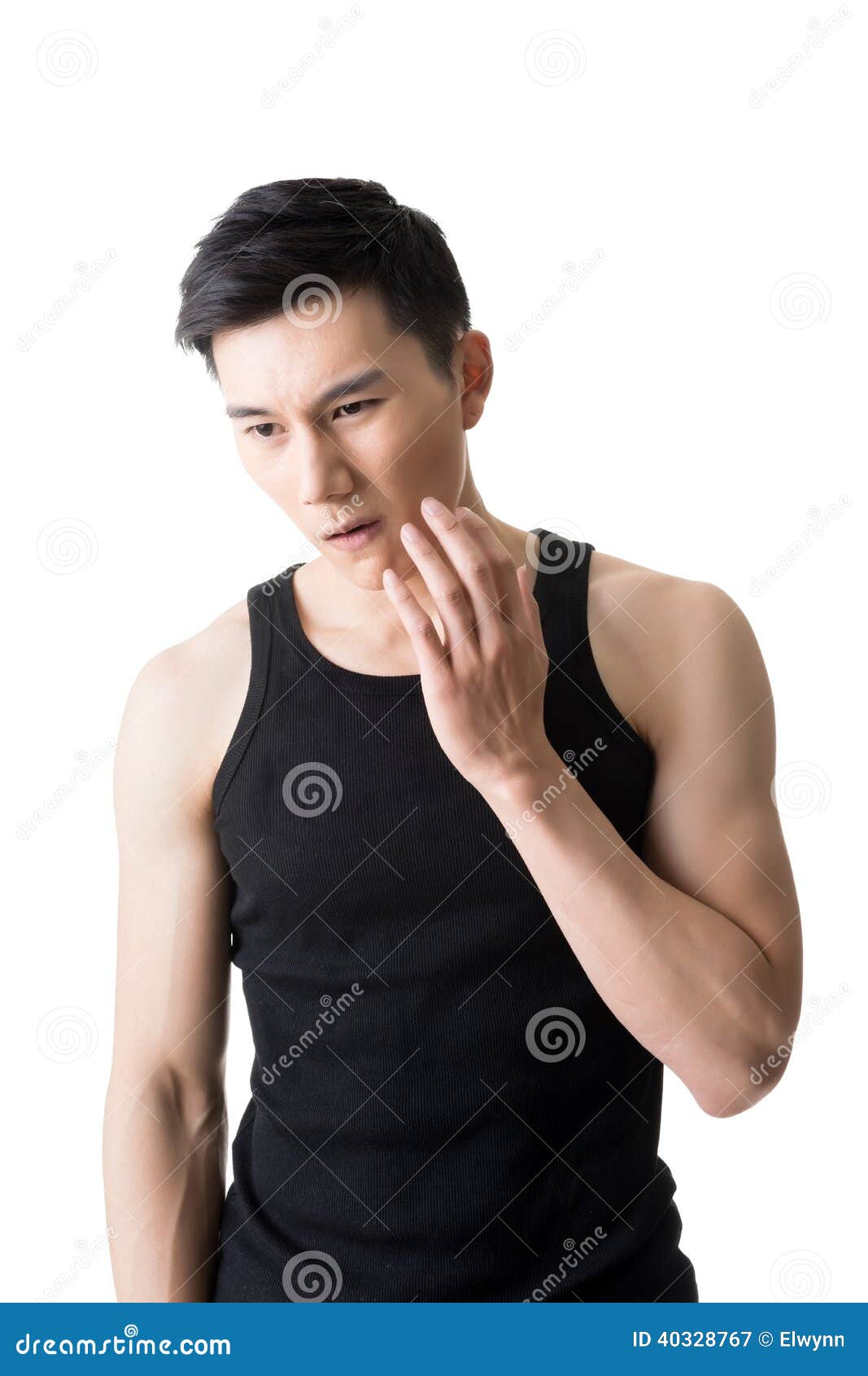 Young Asian Man with Toothache Stock Image - Image of illness, japanese ...