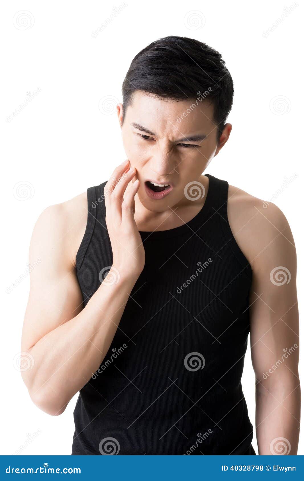 Young Asian Man with Toothache Stock Photo - Image of lifestyle, china ...